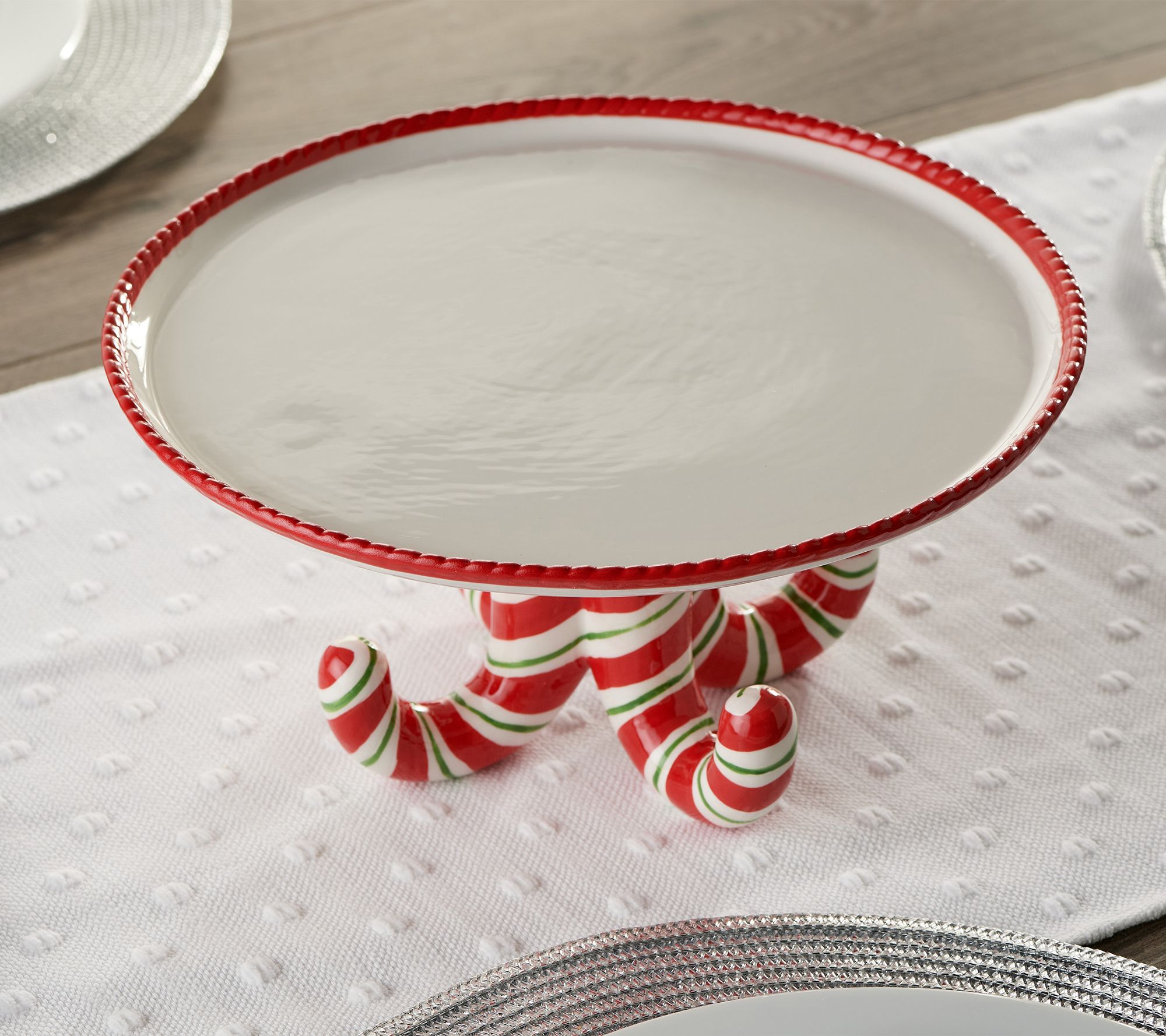 "As Is" 11" Wide Ceramic Candy Cane Lift by Valerie - QVC.com