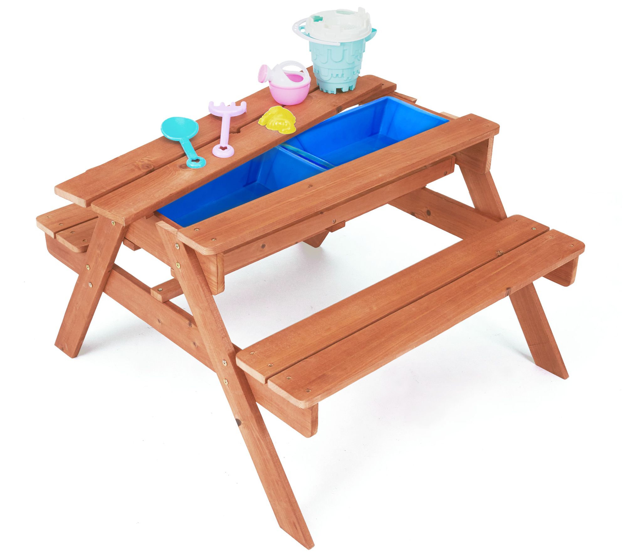 Teamson Kids Outdoor Oasis Table and Benches - QVC.com