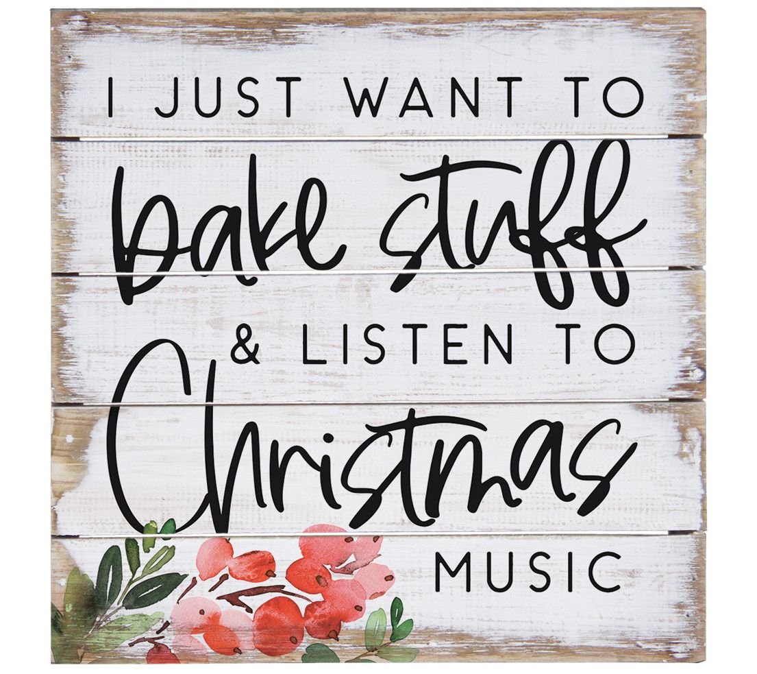 Sincere Surroundings 8" Bake Stuff Holly Pallet Petite - QVC.com