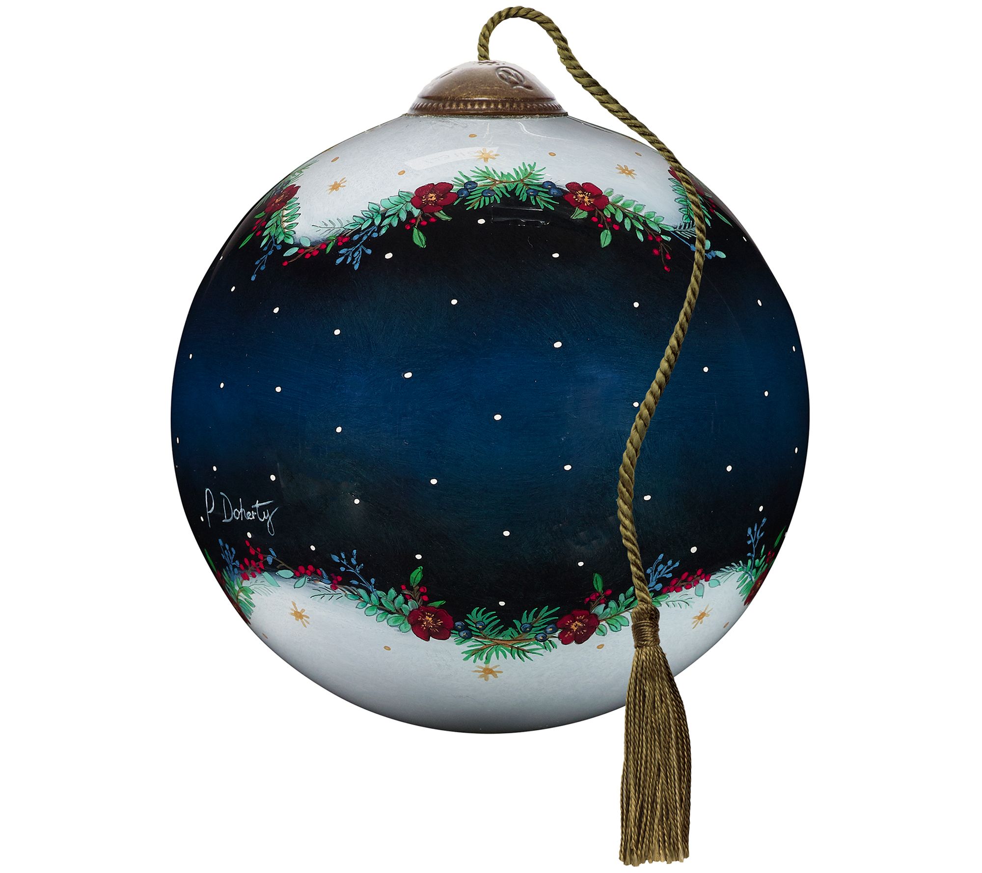 Ne'Qwa 4" Angel In Royal Colored Design Ornamen t - QVC.com
