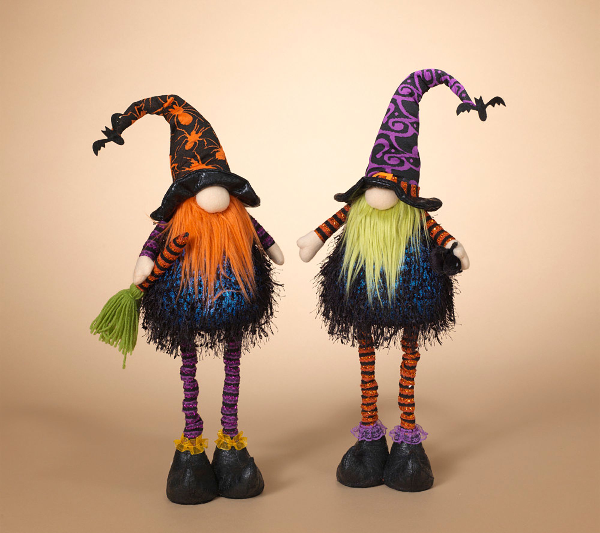 Set of 2 Plush Standing Spooky Halloween Gnom es by Gerson Co - QVC.com