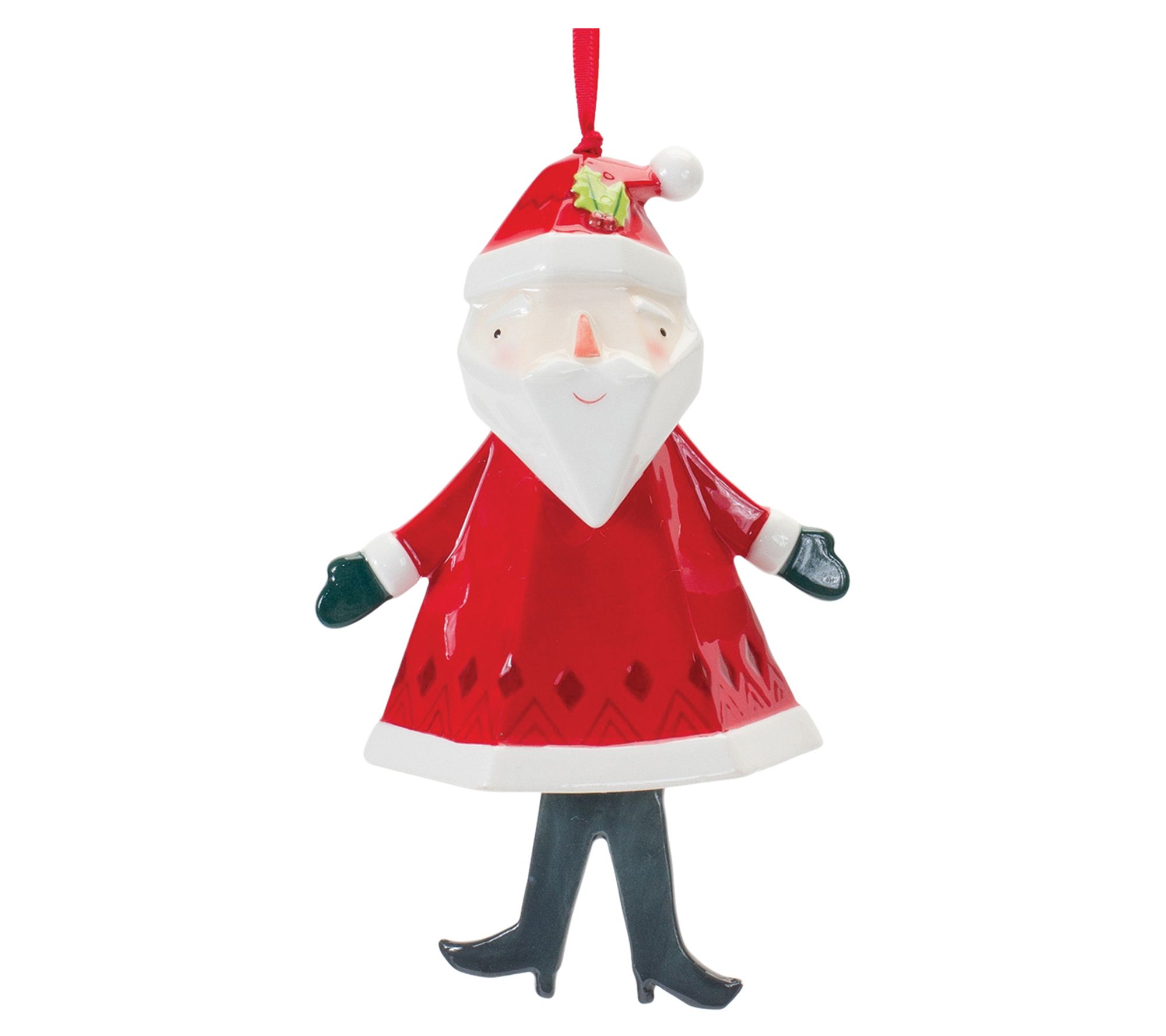 Melrose Whimsical Santa and Snowman Ornament (Set of 6) - QVC.com