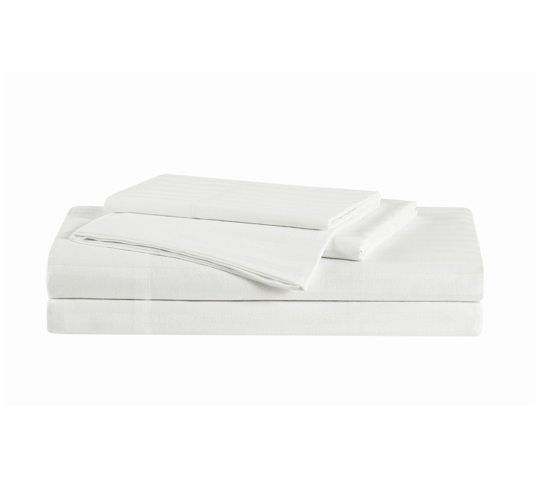 Royal Velvet Signature Dobby Stripe 4 Piece King Sheet Set - QVC.com
