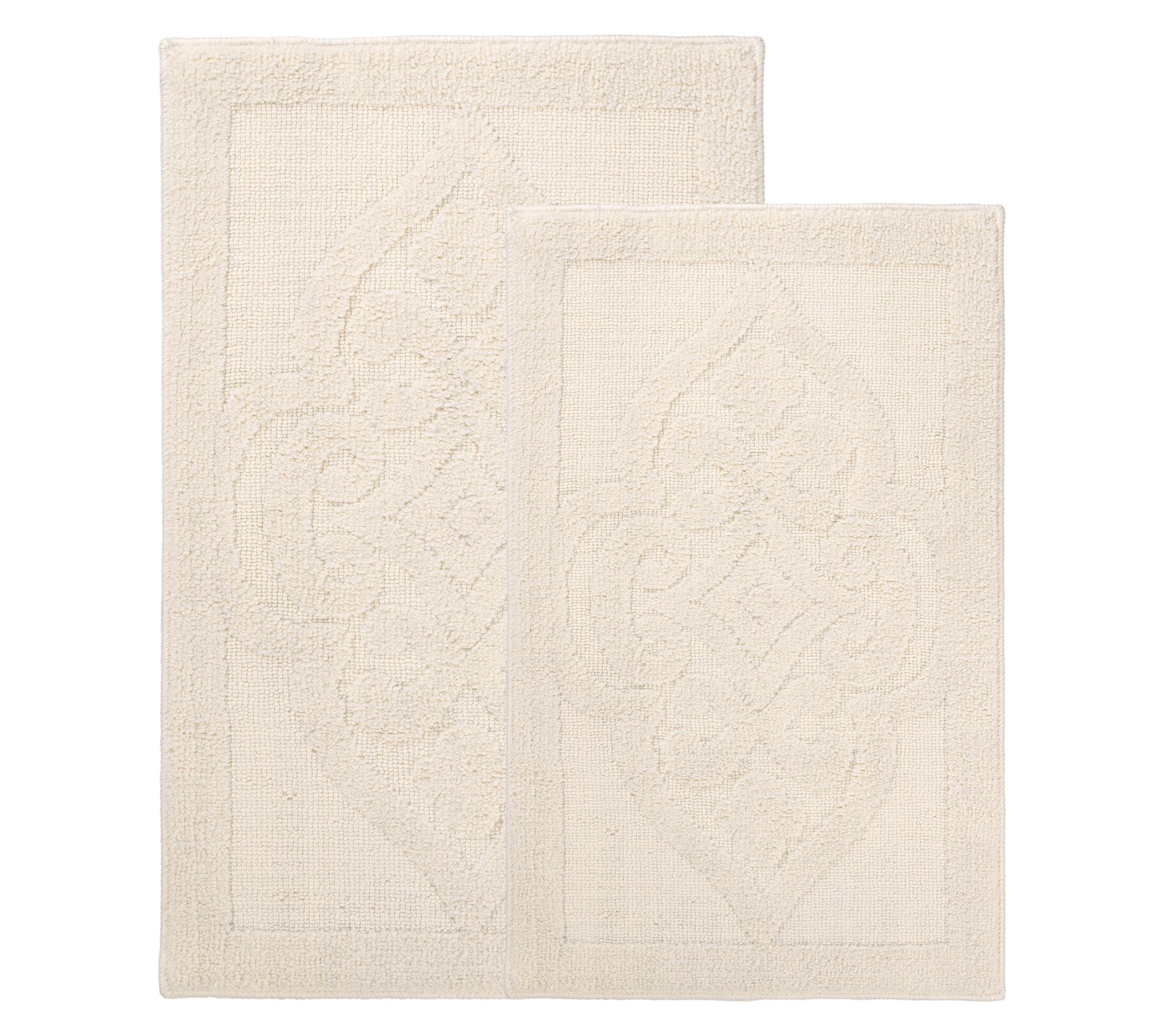 Superior 2 Piece Myra Medallion Washable Bath Rug Set, Medium - QVC.com