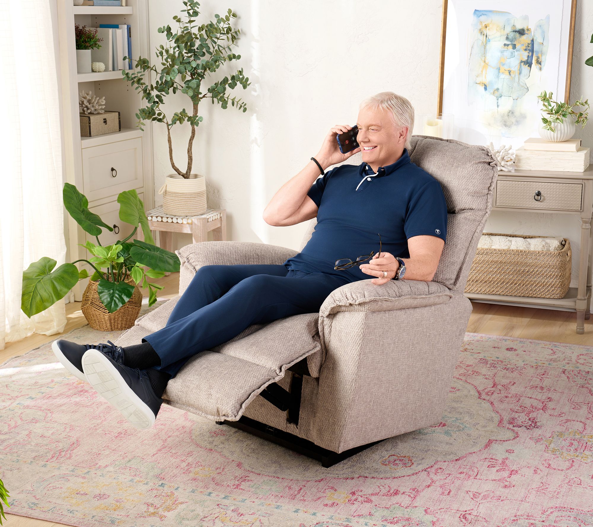SH 7/7 La-Z-Boy Jay Rocking Manual Recliner w/ iClean & Tempur - QVC.com