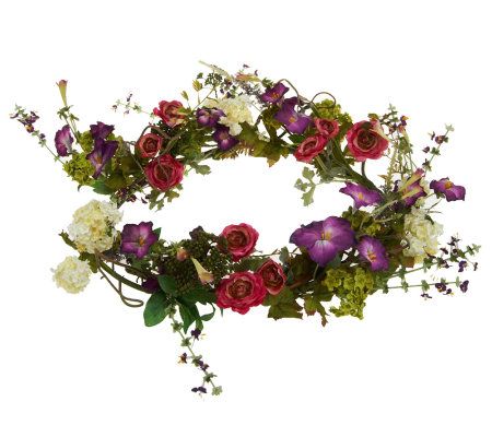 Spring Glory 4 ft. Garland by Valerie - QVC.com