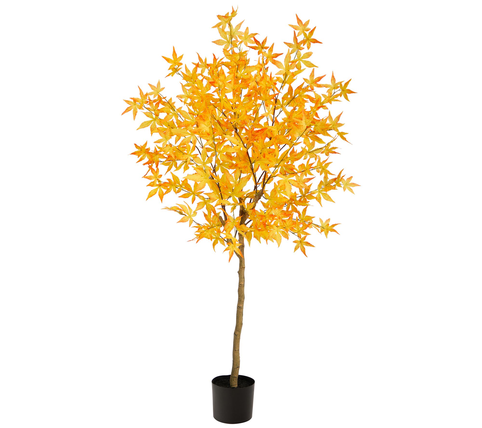 Nearly Natural 5' Autumn Maple Artificial Fall Tree - QVC.com