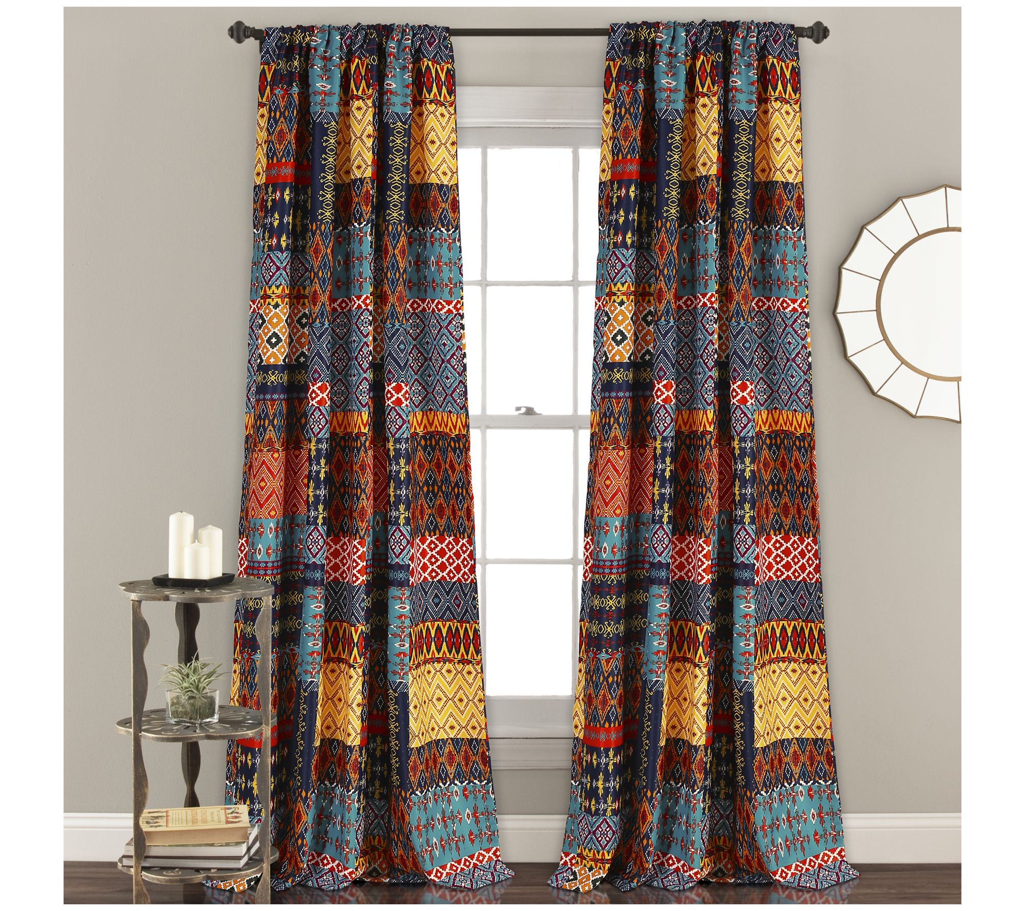 Misha Light Filter Multi 52X95 Set by Lush Decor - QVC.com