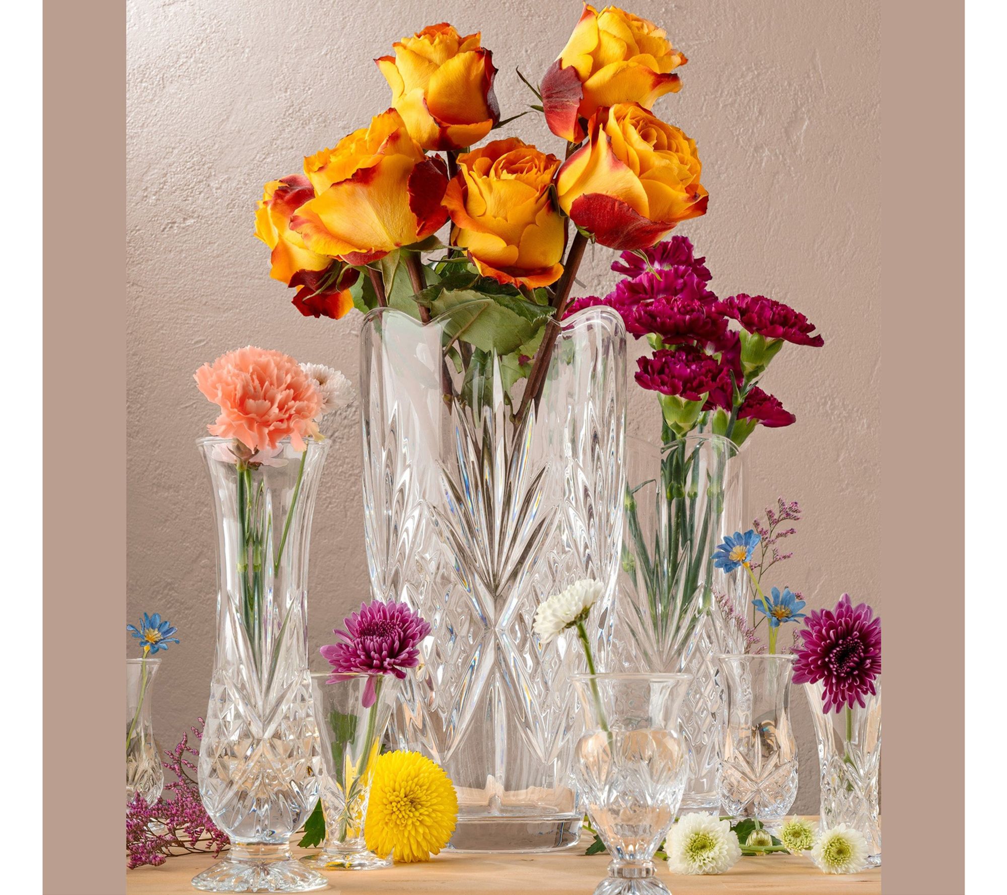 Godinger Dublin Crystal Large Scalloped Vase - QVC.com