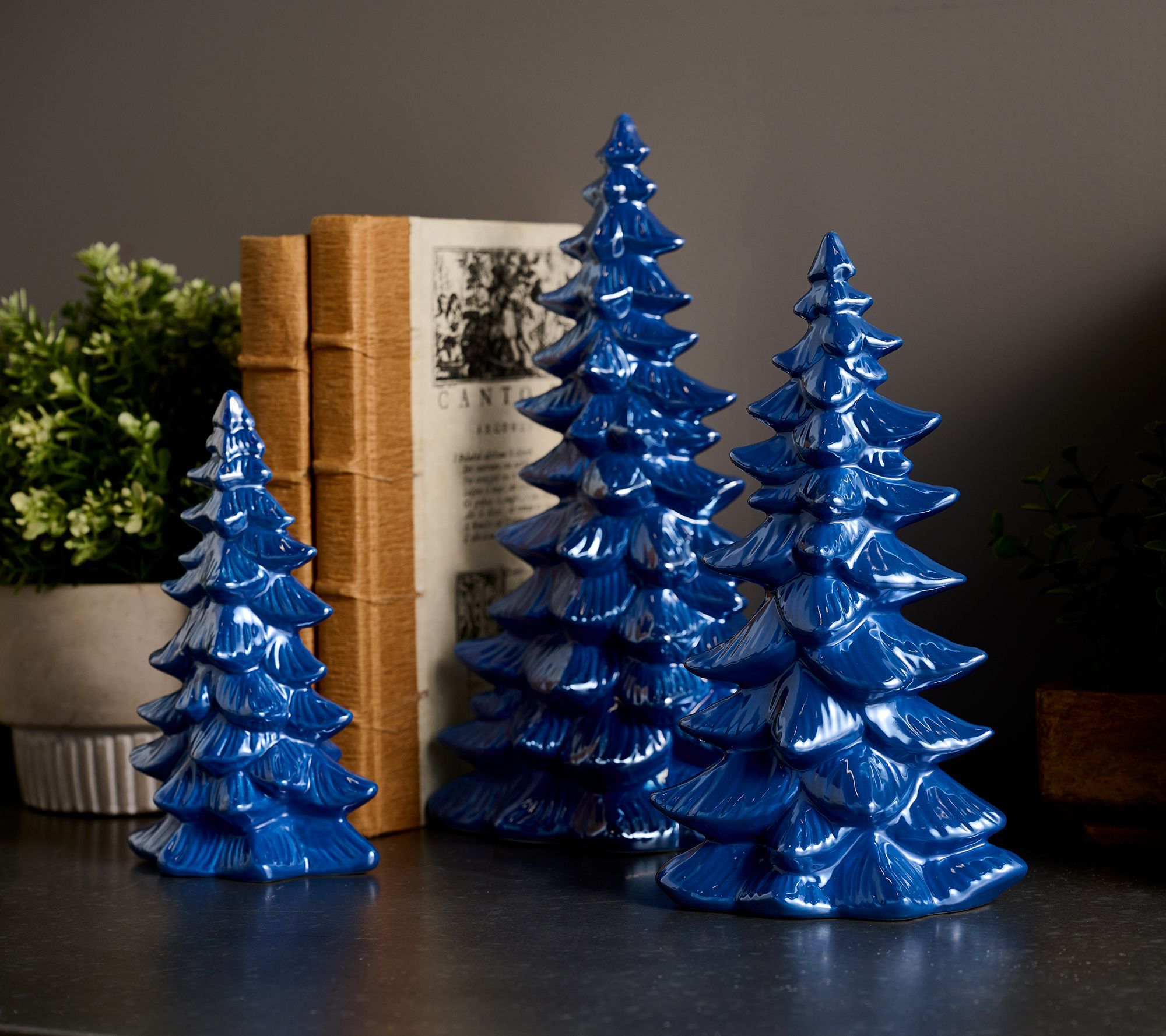 "As Is" Set of 3 Ceramic Trees by Valerie - QVC.com