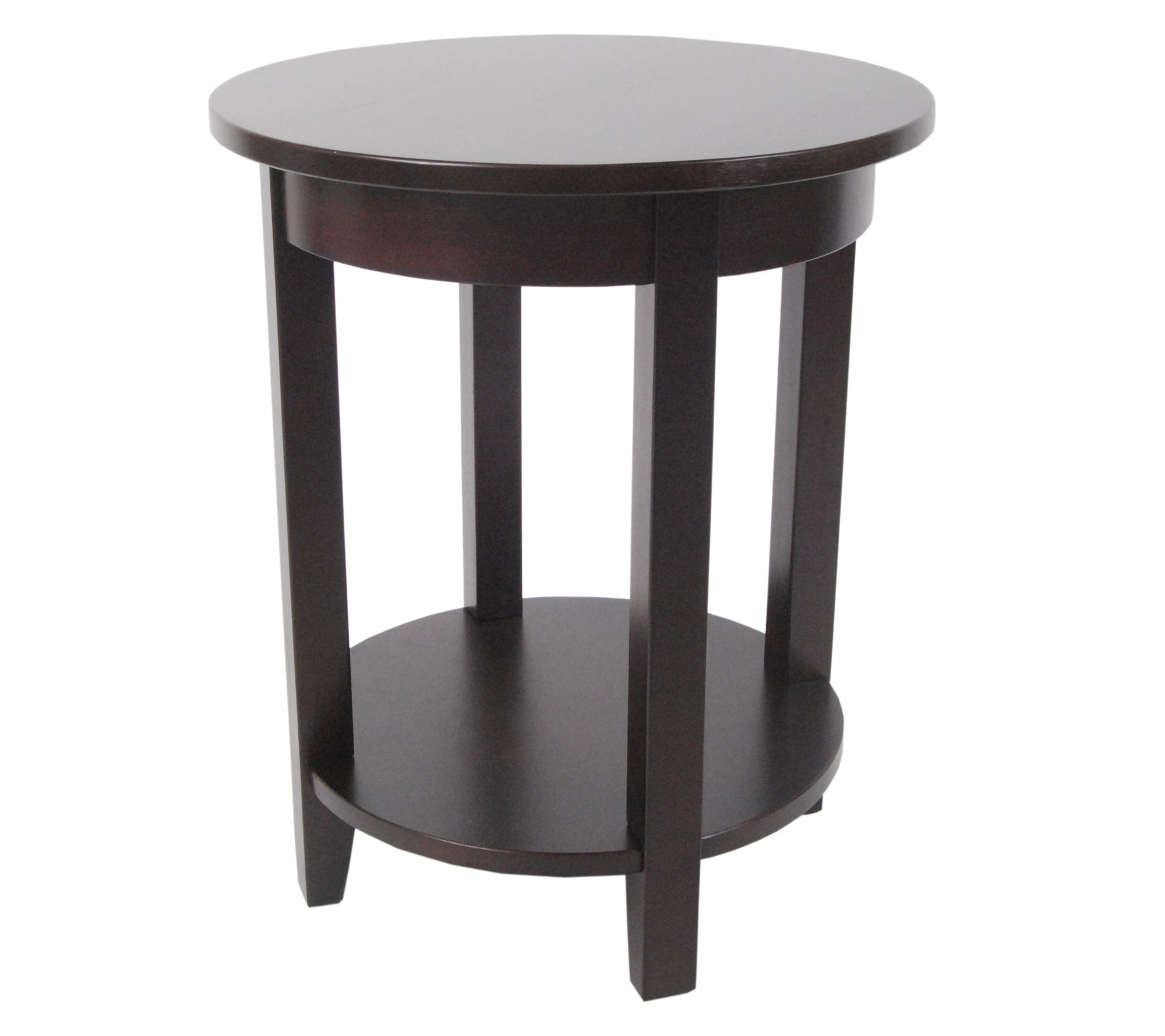 Alaterre Furniture Shaker Cottage Round Versatile End Table - QVC.com