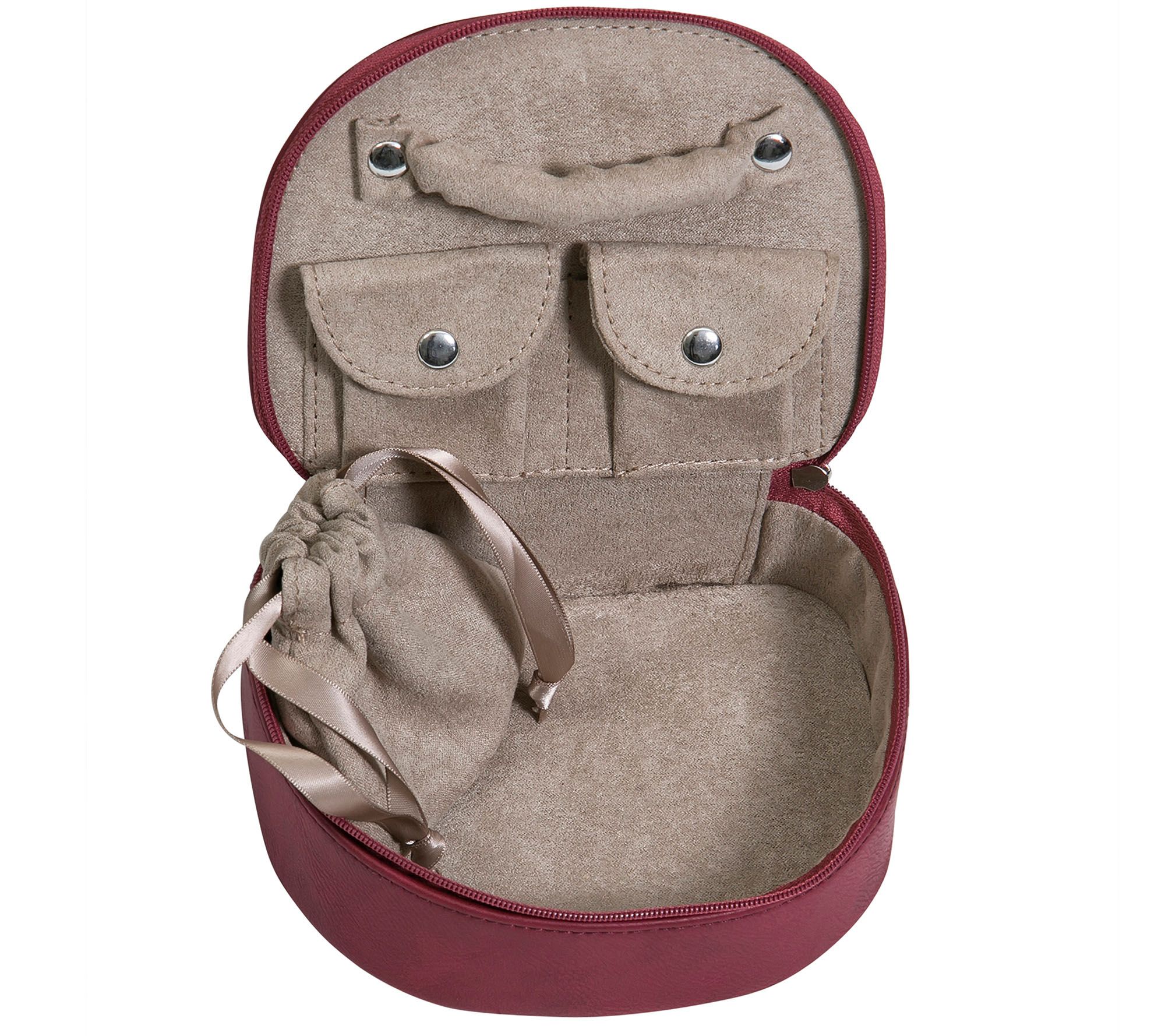 Mele & Co. Rowley Faux Leather Travel Jewelry Case - QVC.com