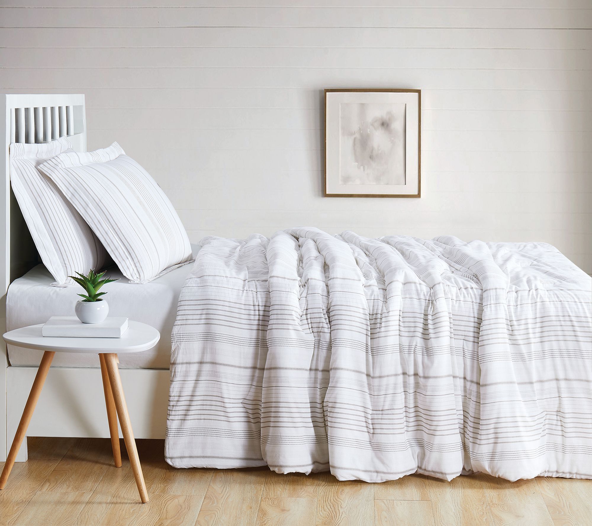 Cottage Classics Warm Hearth Stripe 3-Piece F/QComforter Set - QVC.com