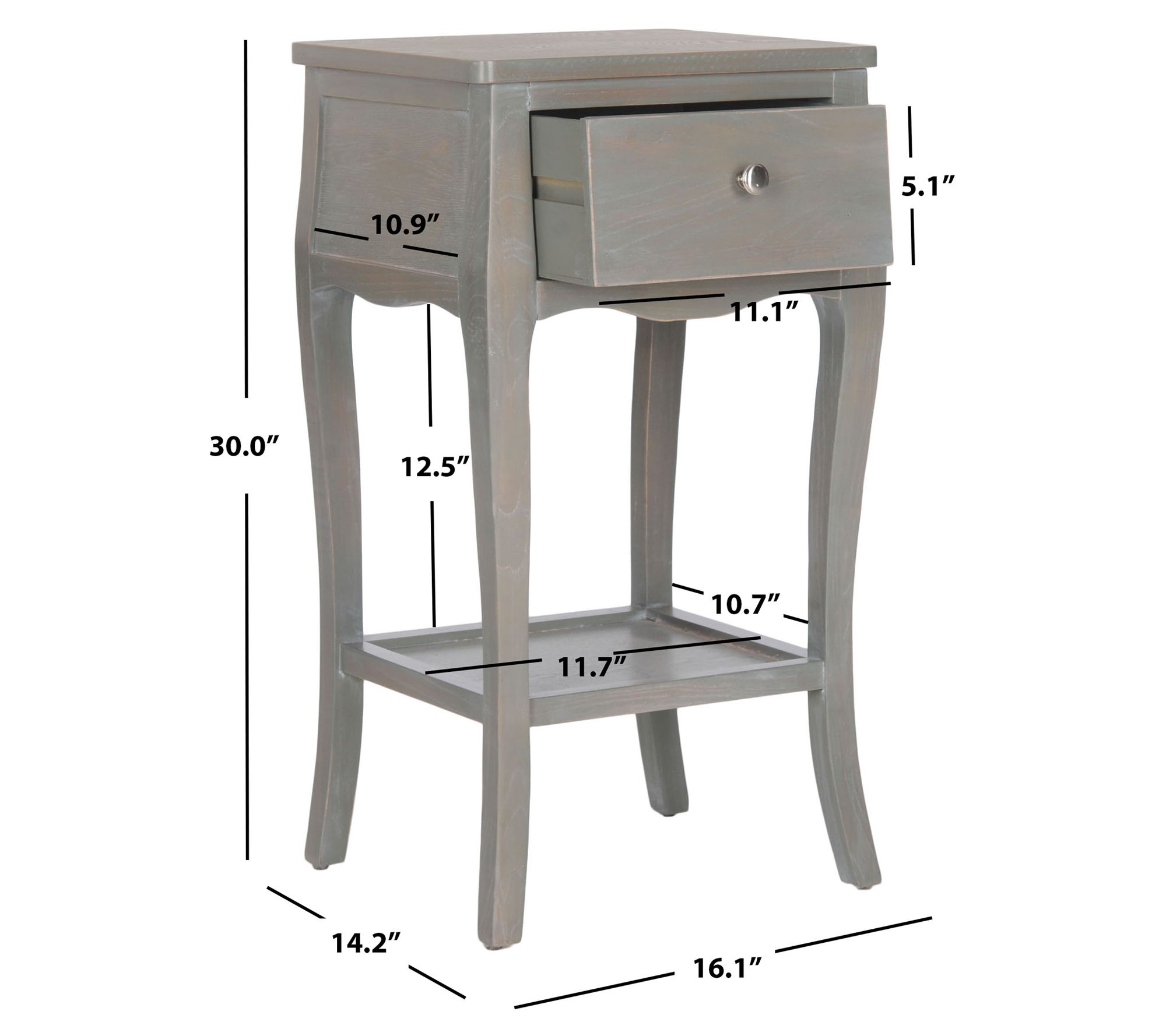 Safavieh Thelma End Table With Storage Drawer - QVC.com