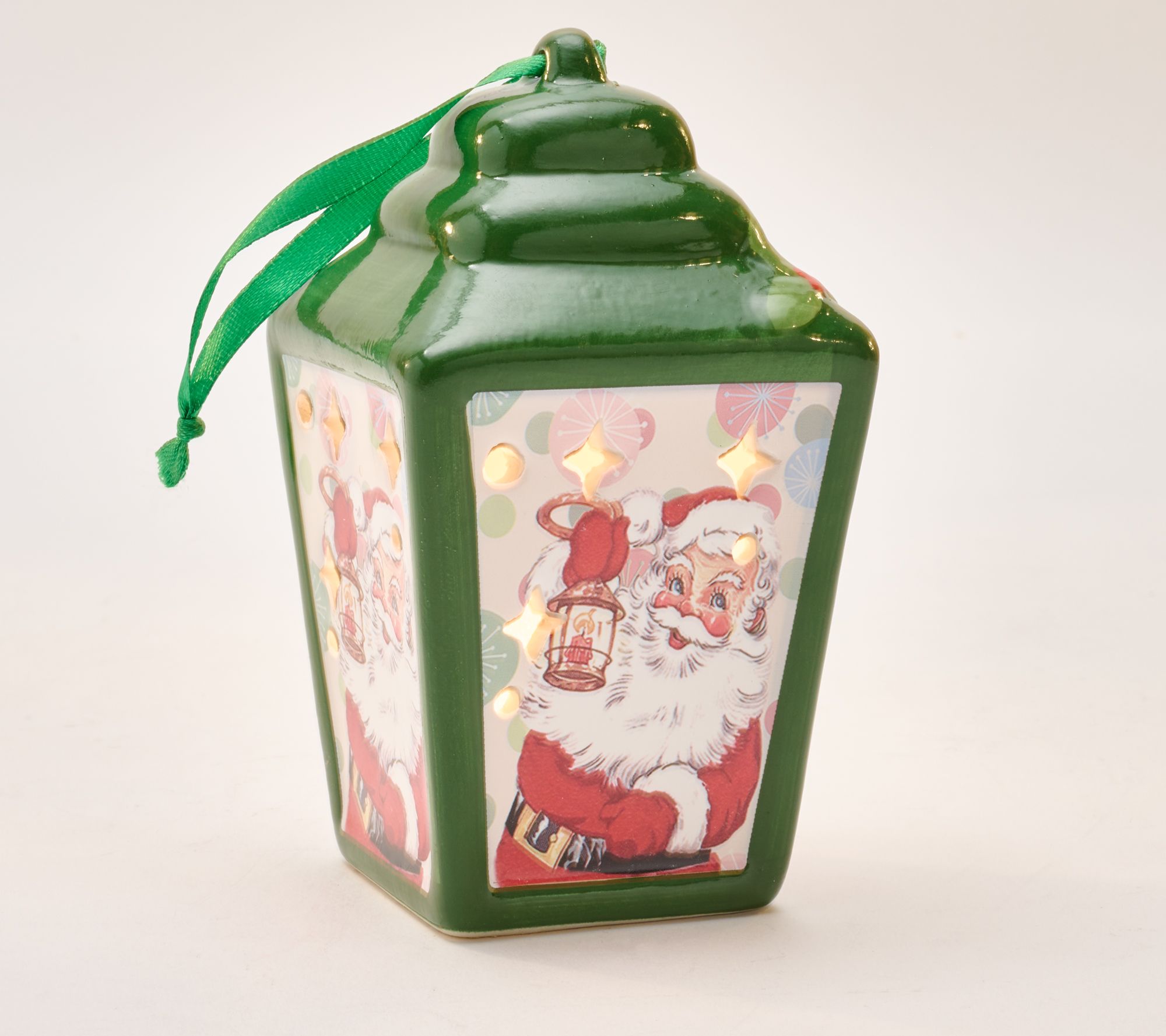 Mr. Christmas Set of 3 Illuminated Lantern Ornaments - QVC.com