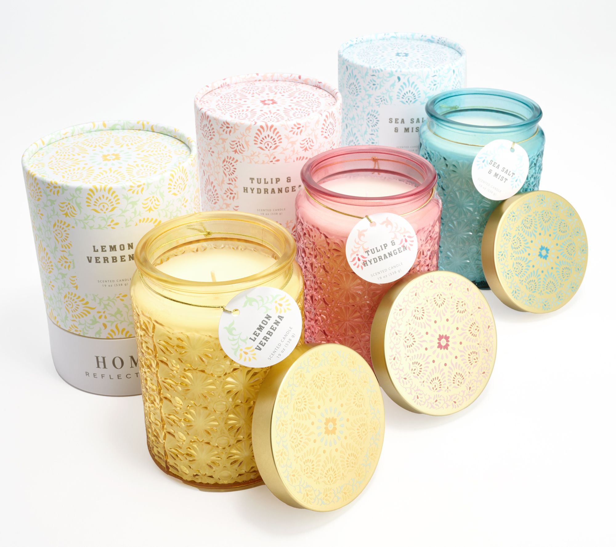 Home Reflections Set of 2 19oz Candles In Gift Boxes - QVC.com