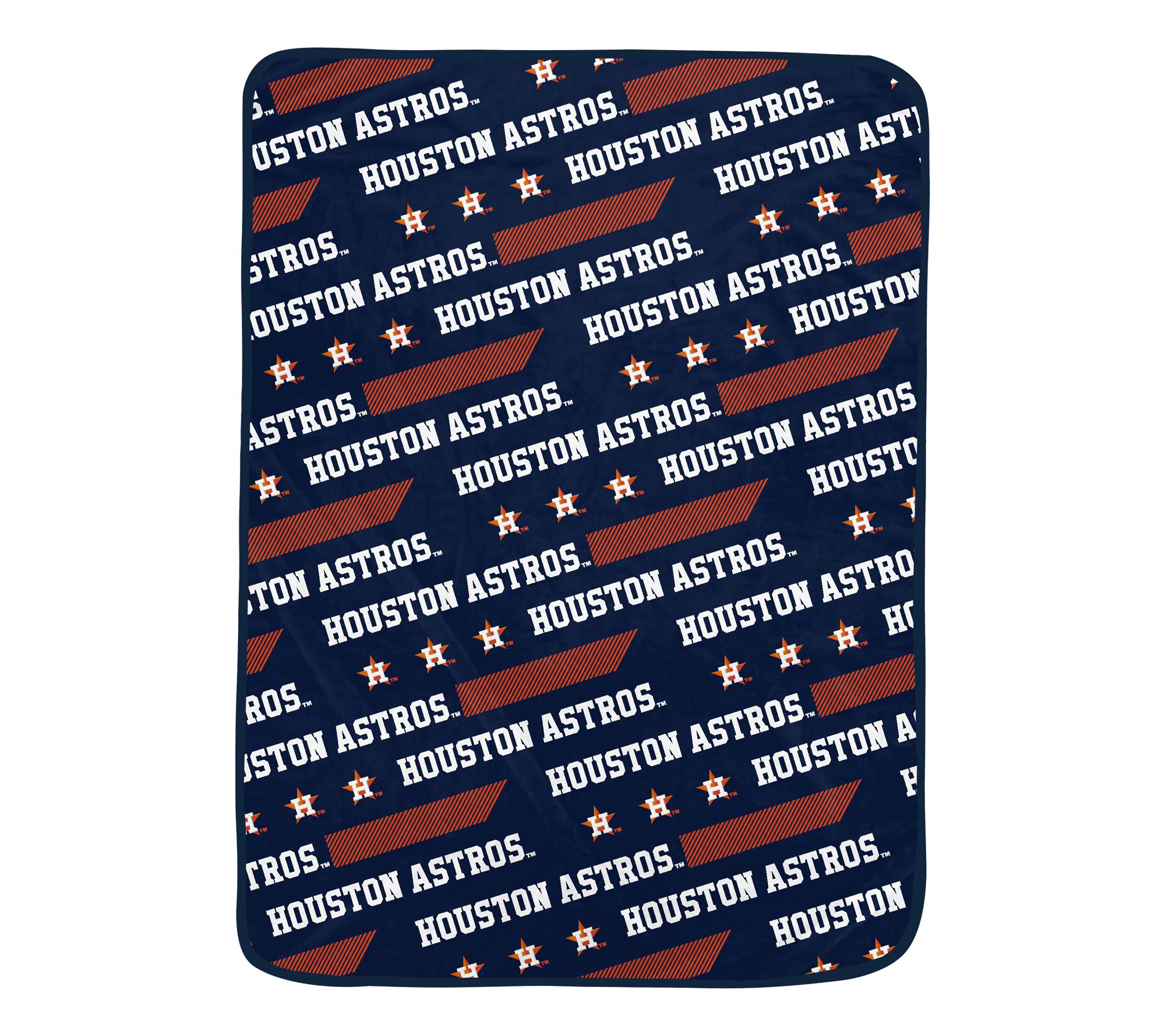 Pegasus Sports MLB Slanted Half Wordmark Ultra Soft Blanket - QVC.com
