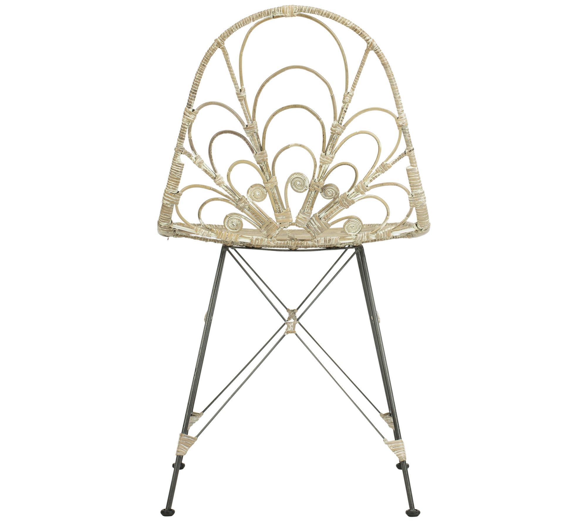 Safavieh Madeline Rattan Dining Chair (Set of2) - QVC.com