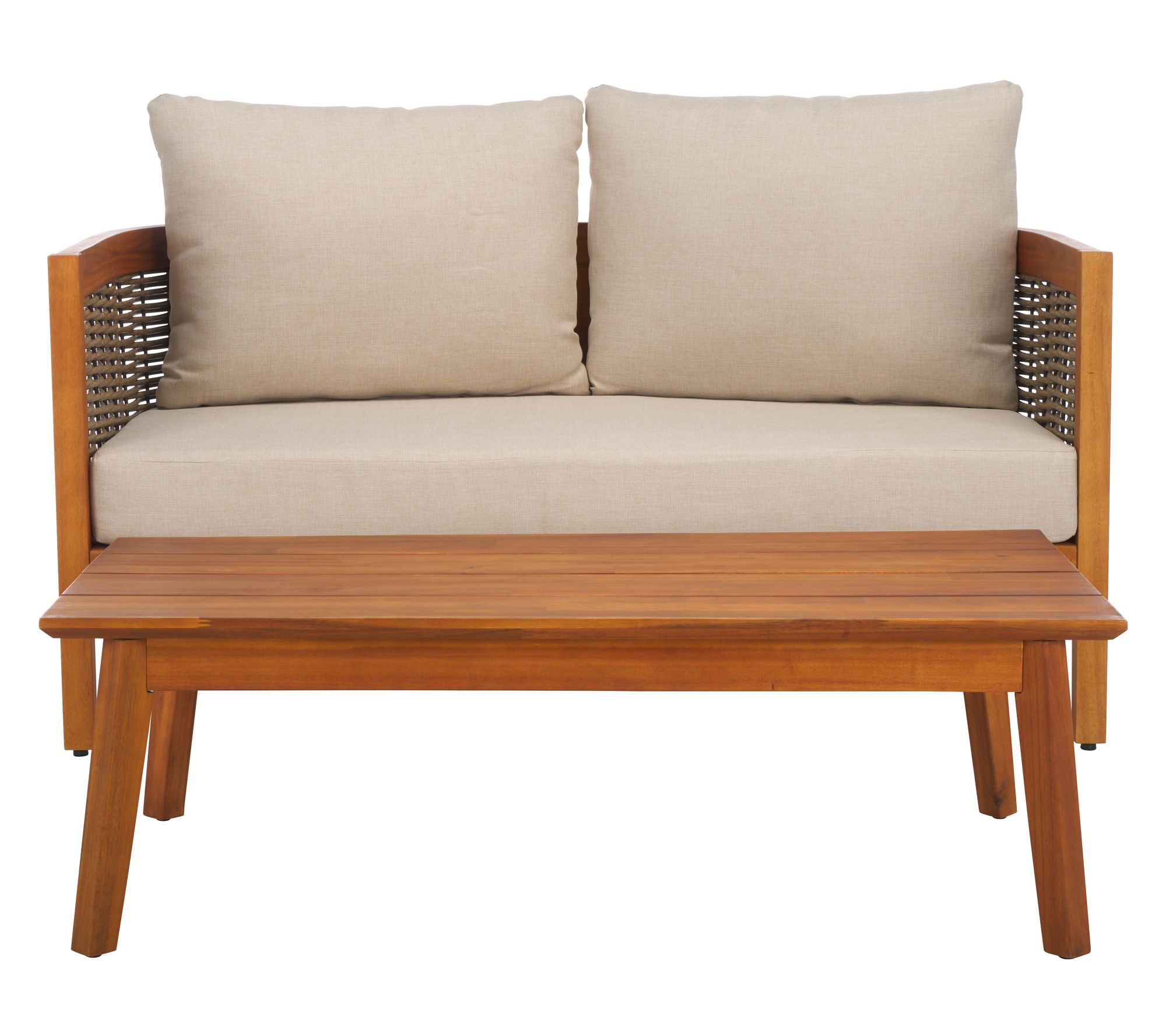 Safavieh Amanda Bench & Table - QVC.com