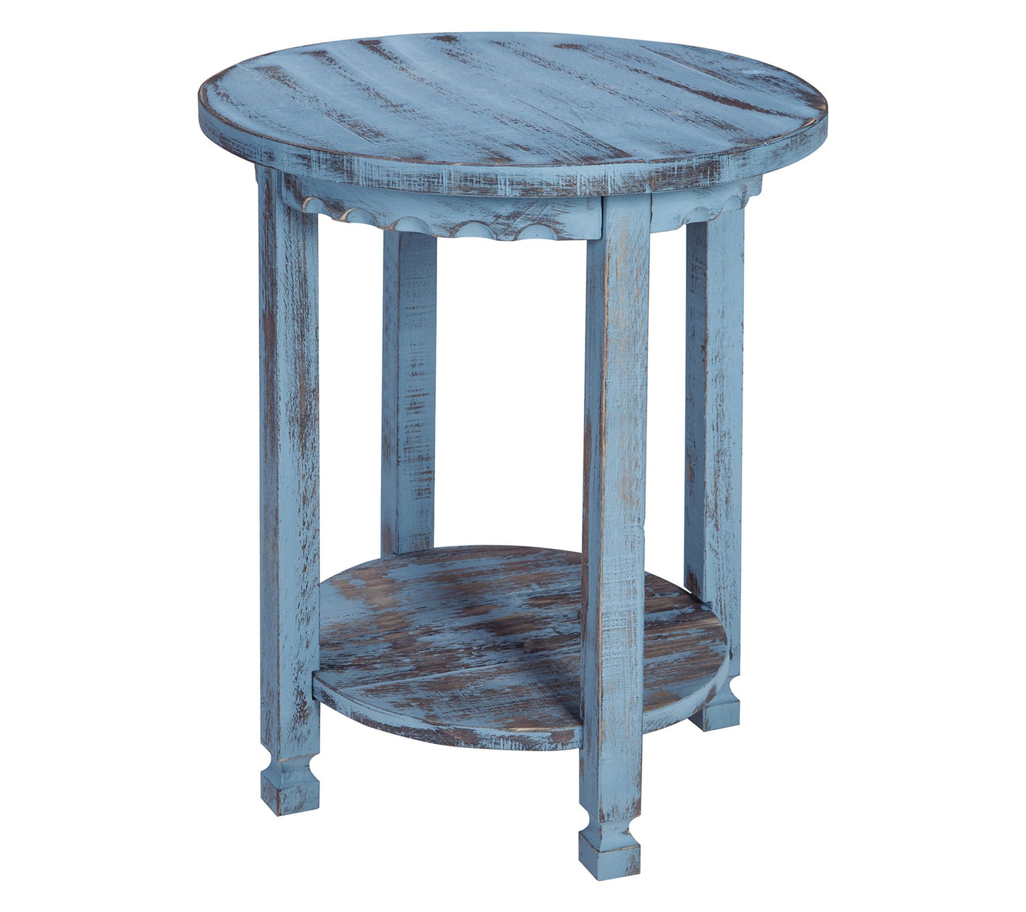 Alaterre Furniture Country Cottage Round End Table - QVC.com