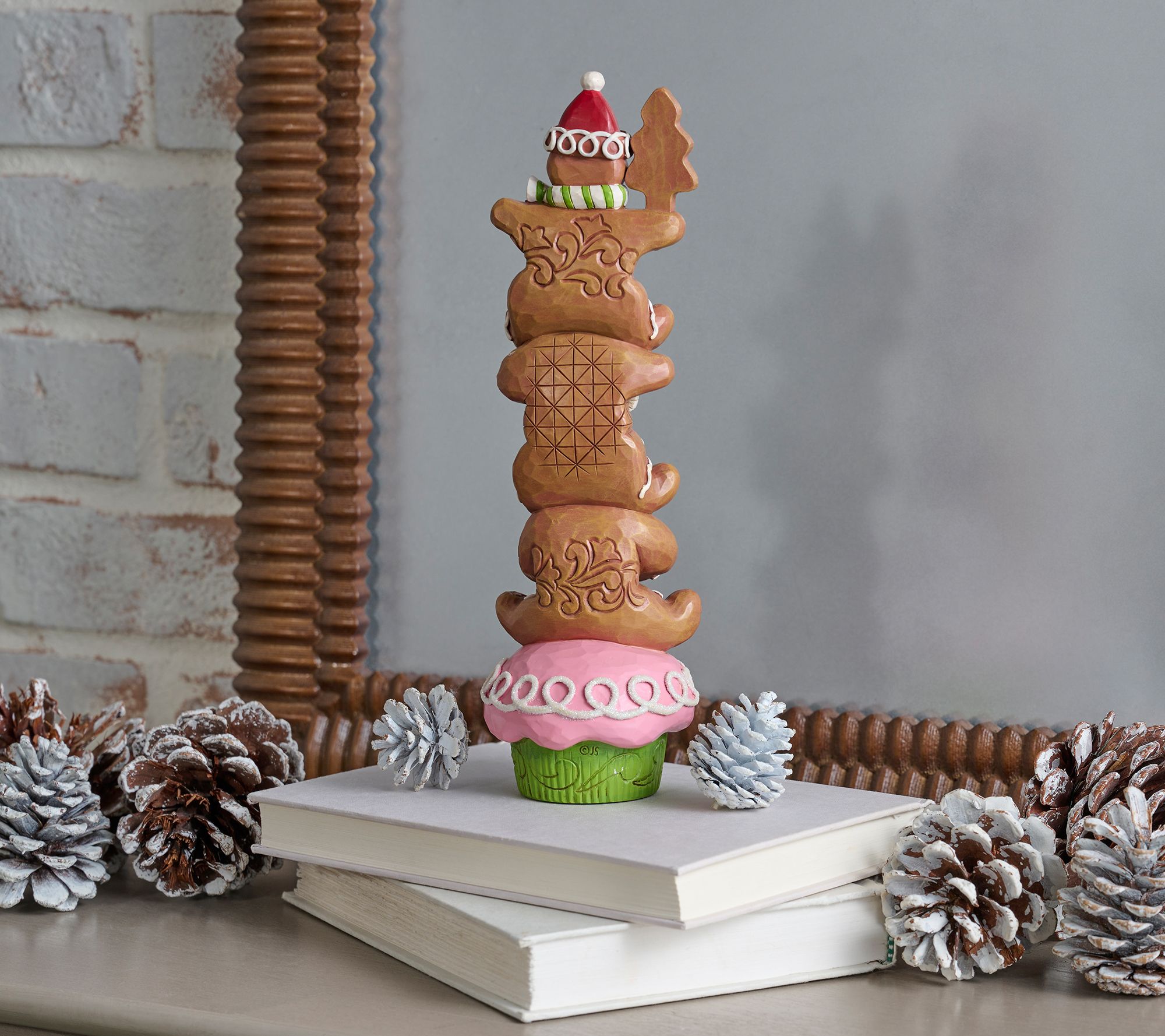 "As Is" Jim Shore Heartwood Creek 10" Stacked Gingerbread Men - QVC.com