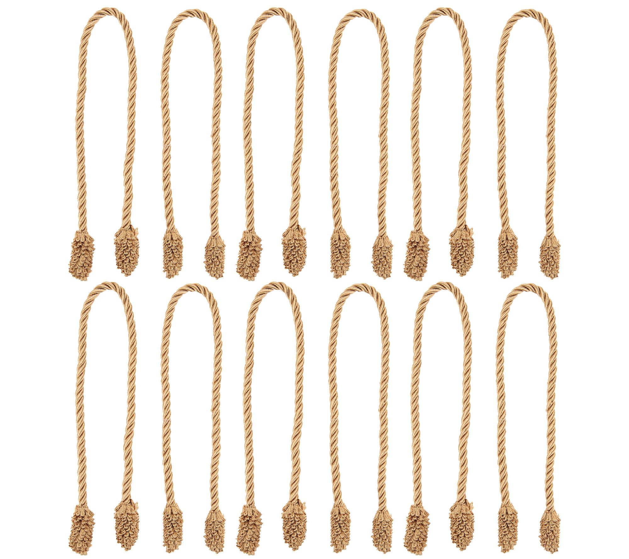 Haute Decor Set of 12 16" Decorative Twist Ties w/ Hidden Wire - QVC.com