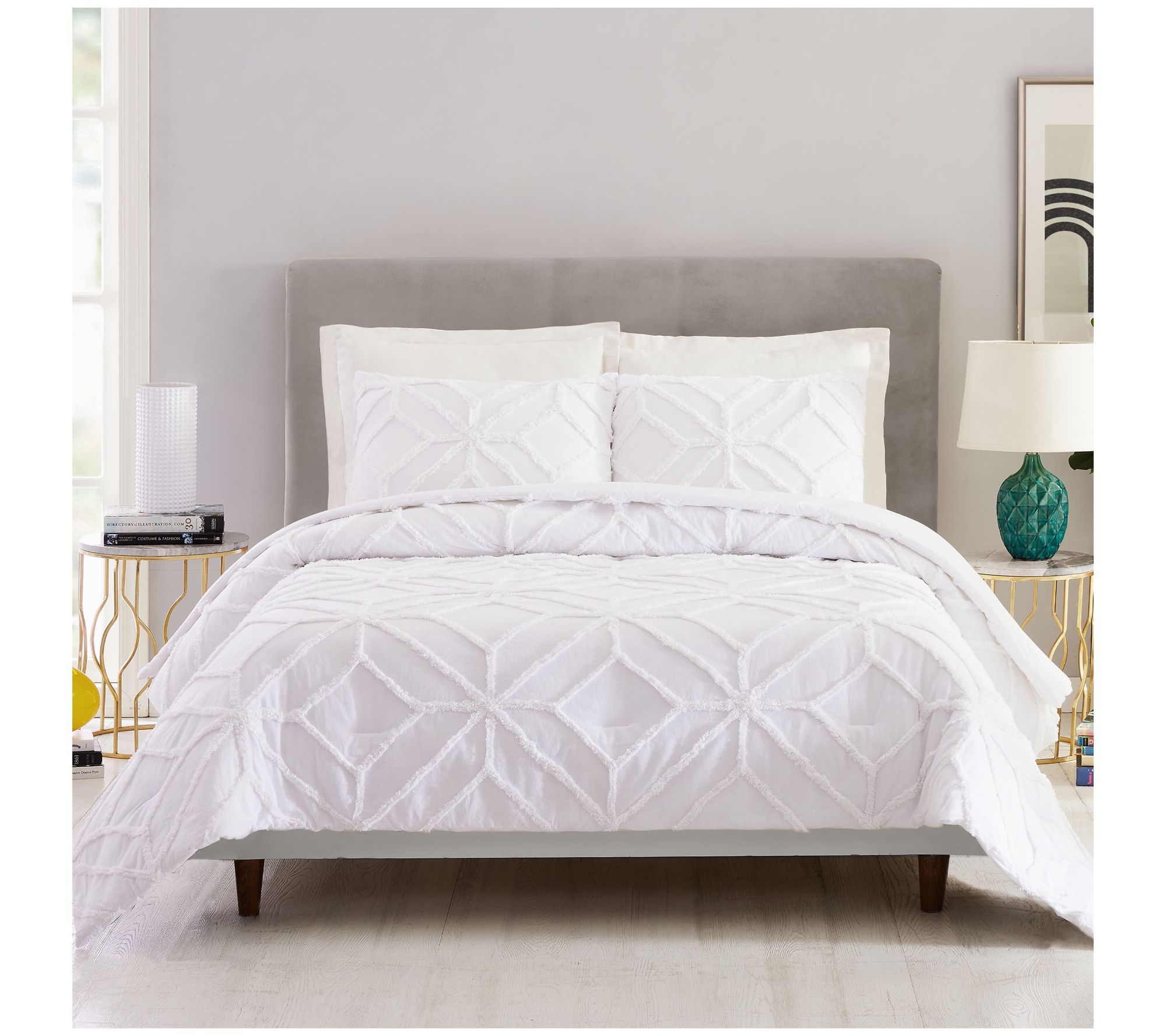 Trina Turk Tufted Chenille King Duvet Set - QVC.com