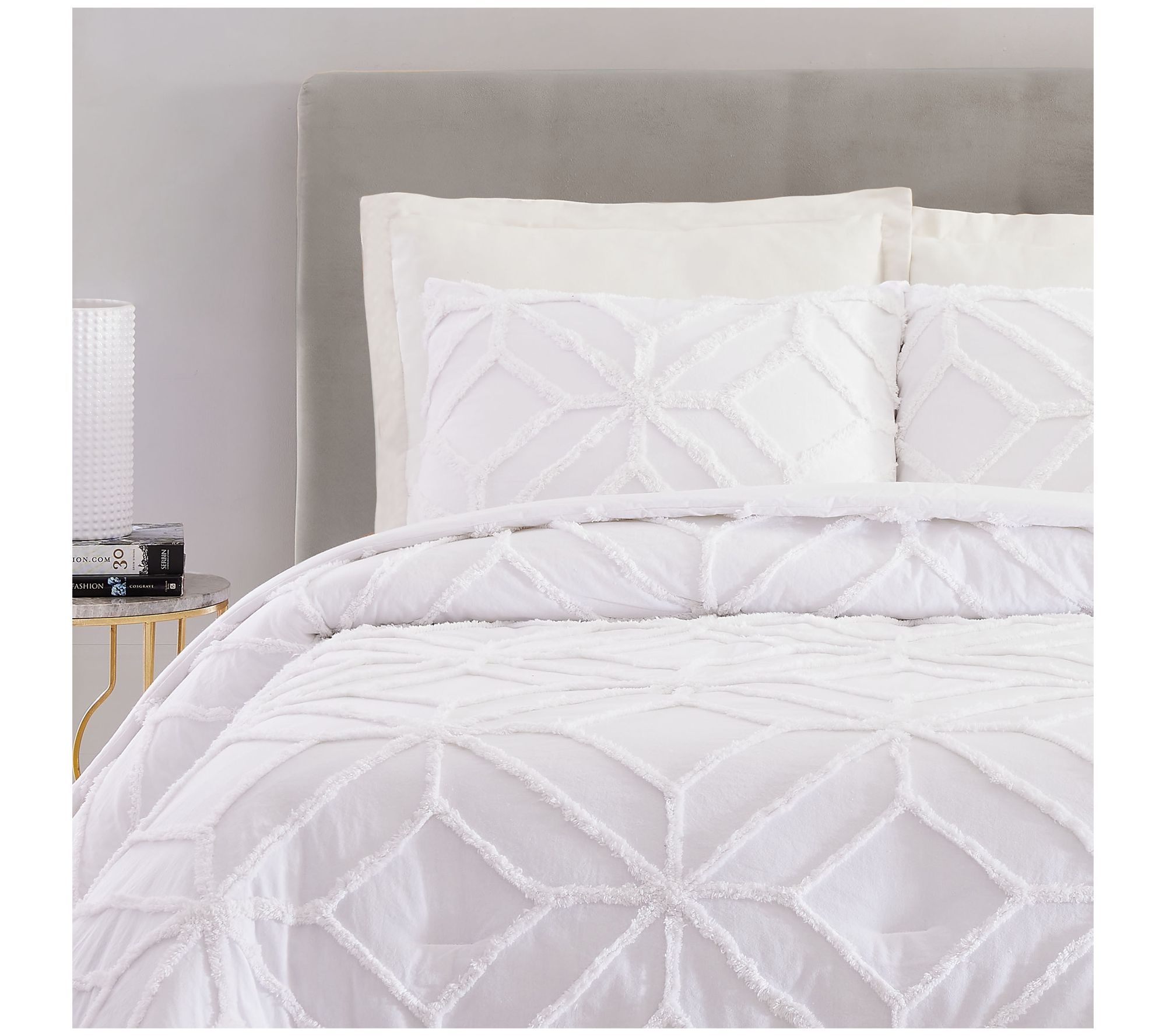 Trina Turk Tufted Chenille King Duvet Set - QVC.com
