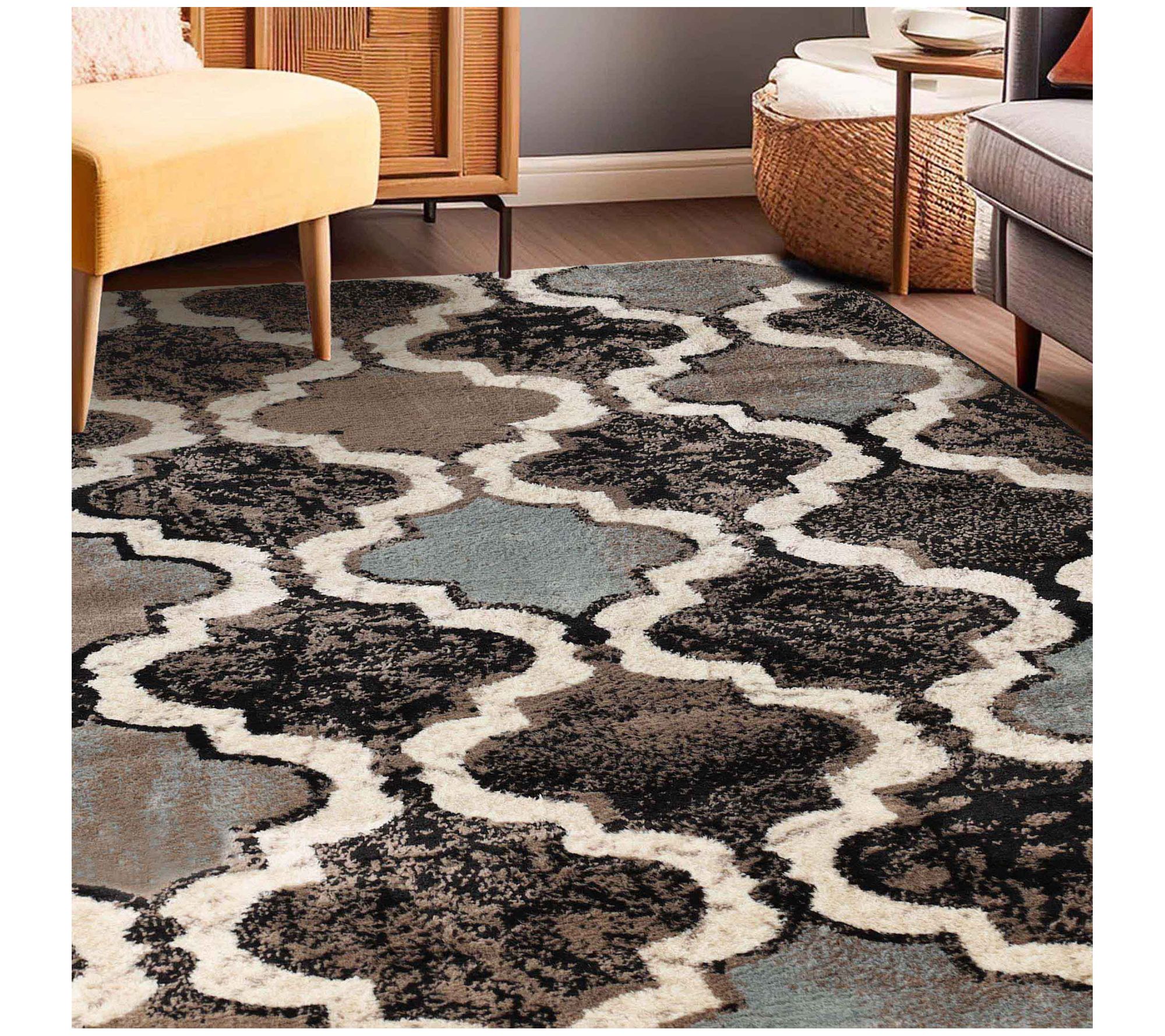 Superior Moroccan Geometric Contemporary6x9 Area Rug - QVC.com