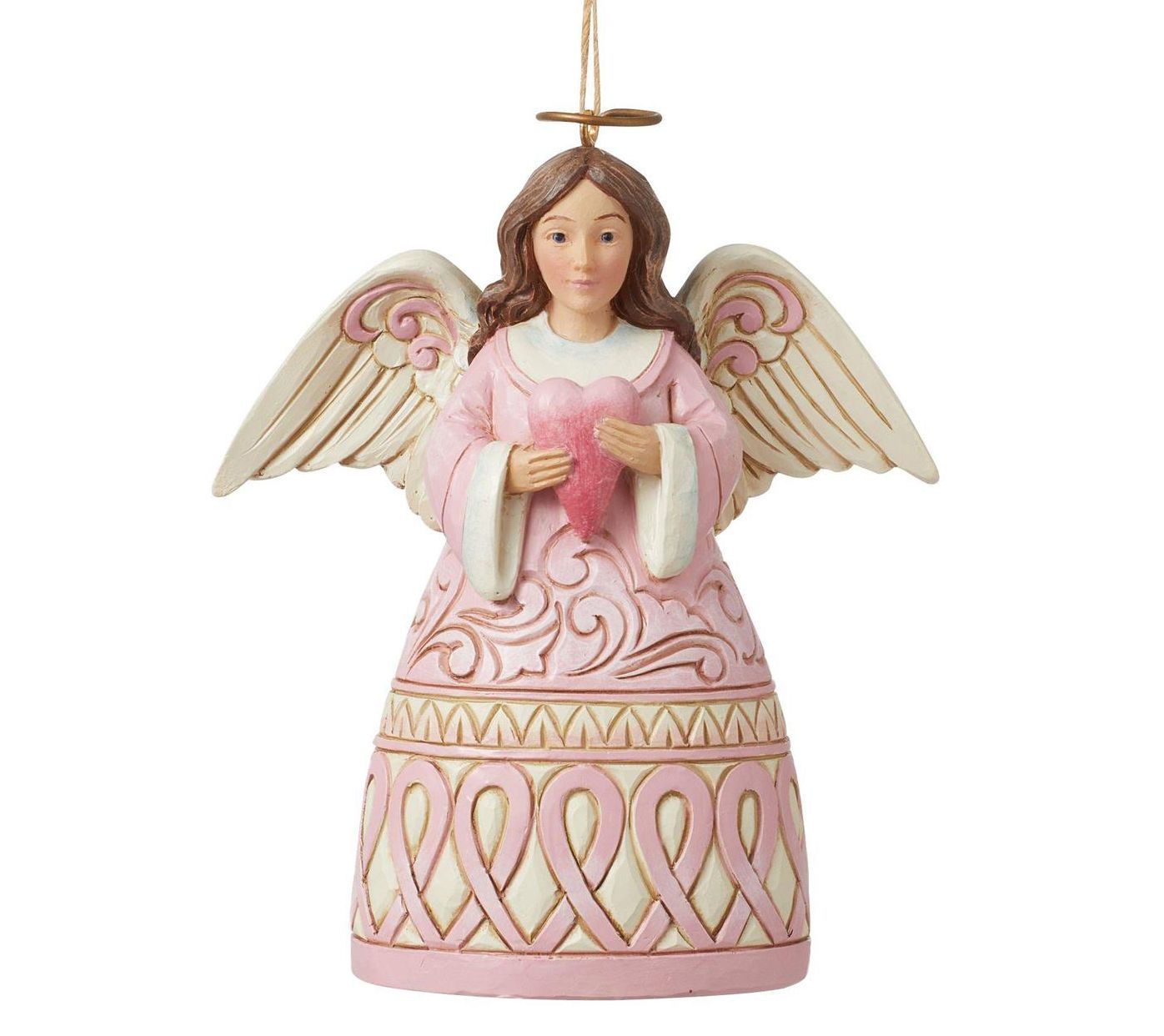 Jim Shore The Rose Angel with HeartOrnament - QVC.com