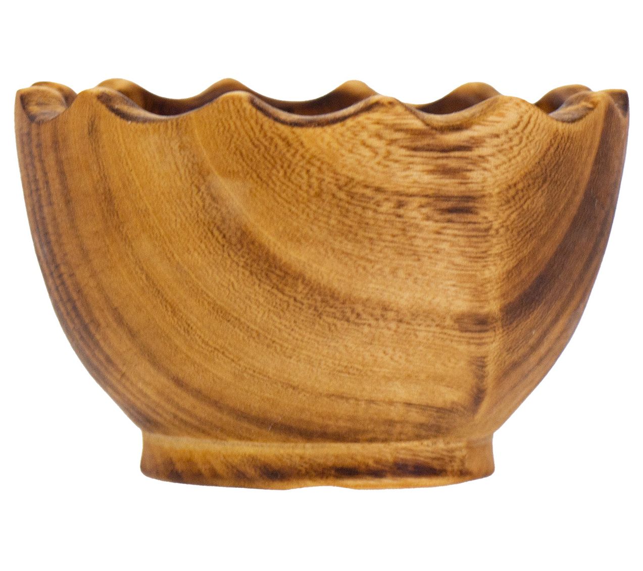 Global Craft Nested Round Scalloped Jacaranda Wood Bowls,Set/3 - QVC.com
