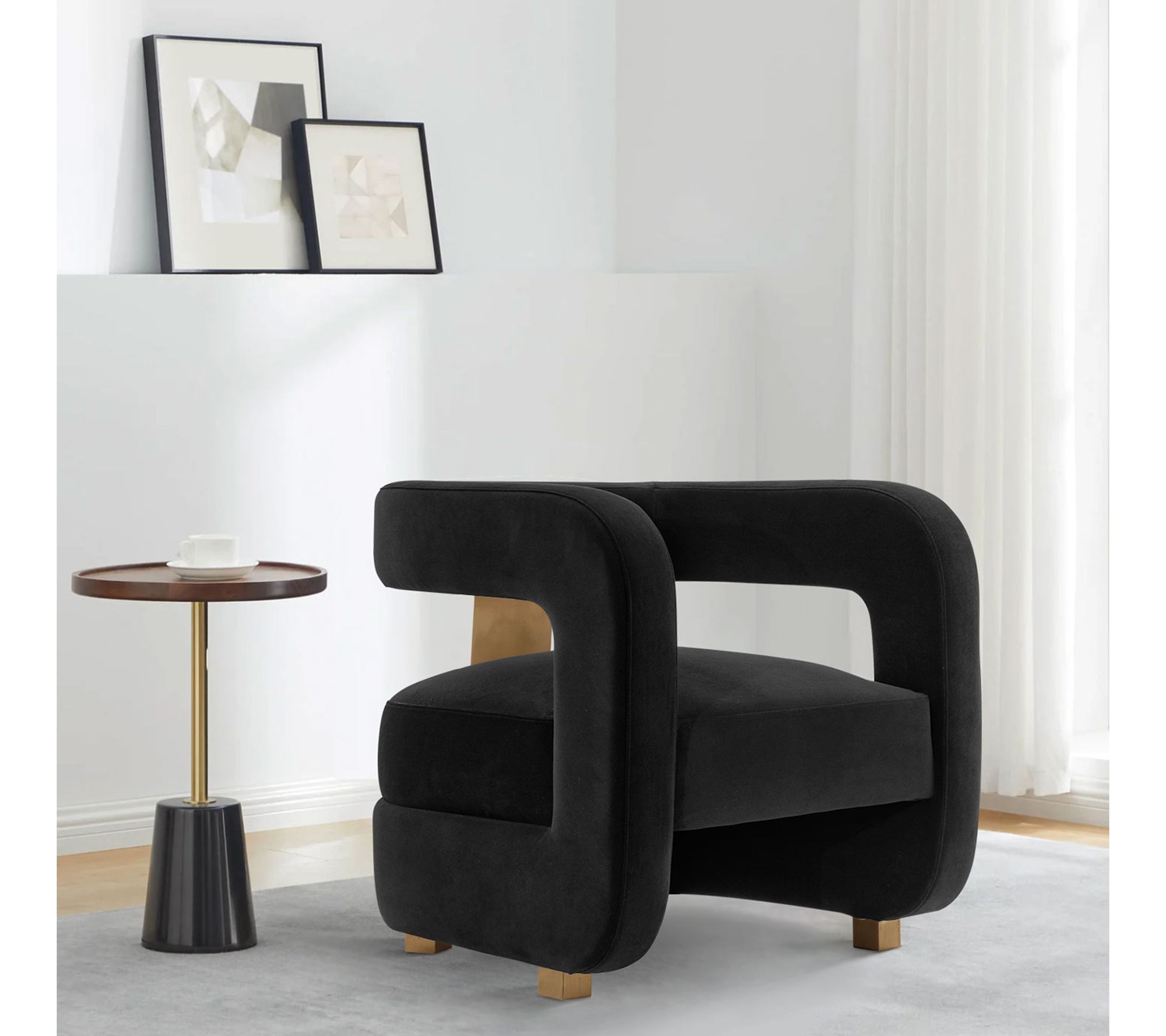 Manhattan Comfort Amirah Accent Chair - QVC.com