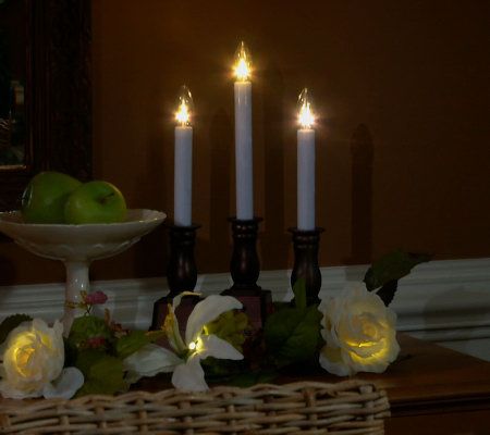 Bethlehem Lights Set of 4 Battery Op. Window Candles - QVC.com