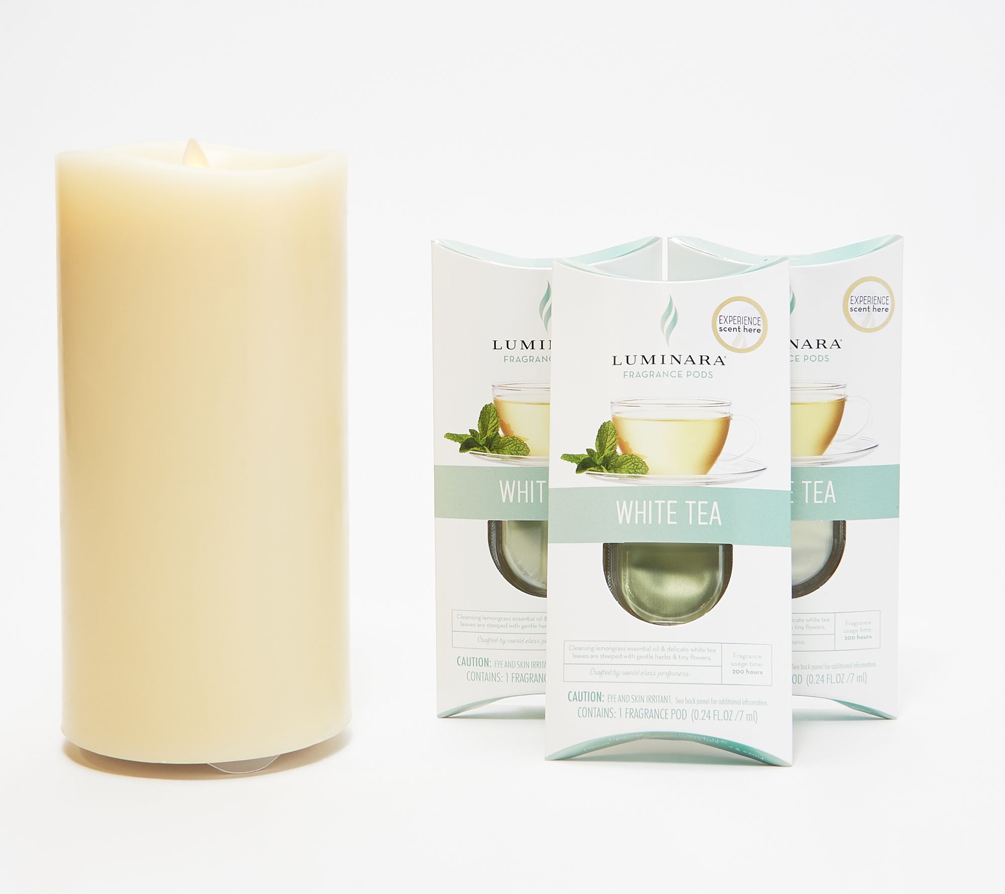 Luminara 7" Flameless Candle with Choice of Scent Cartridge - QVC.com