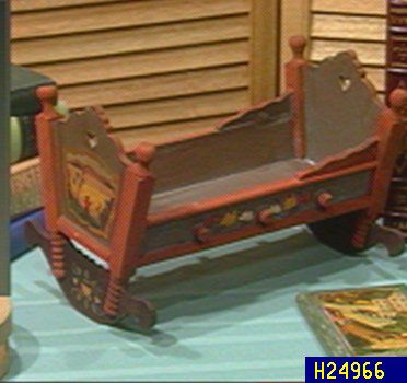 Handmade Mini Wooden Rocking Baby Crib - QVC.com