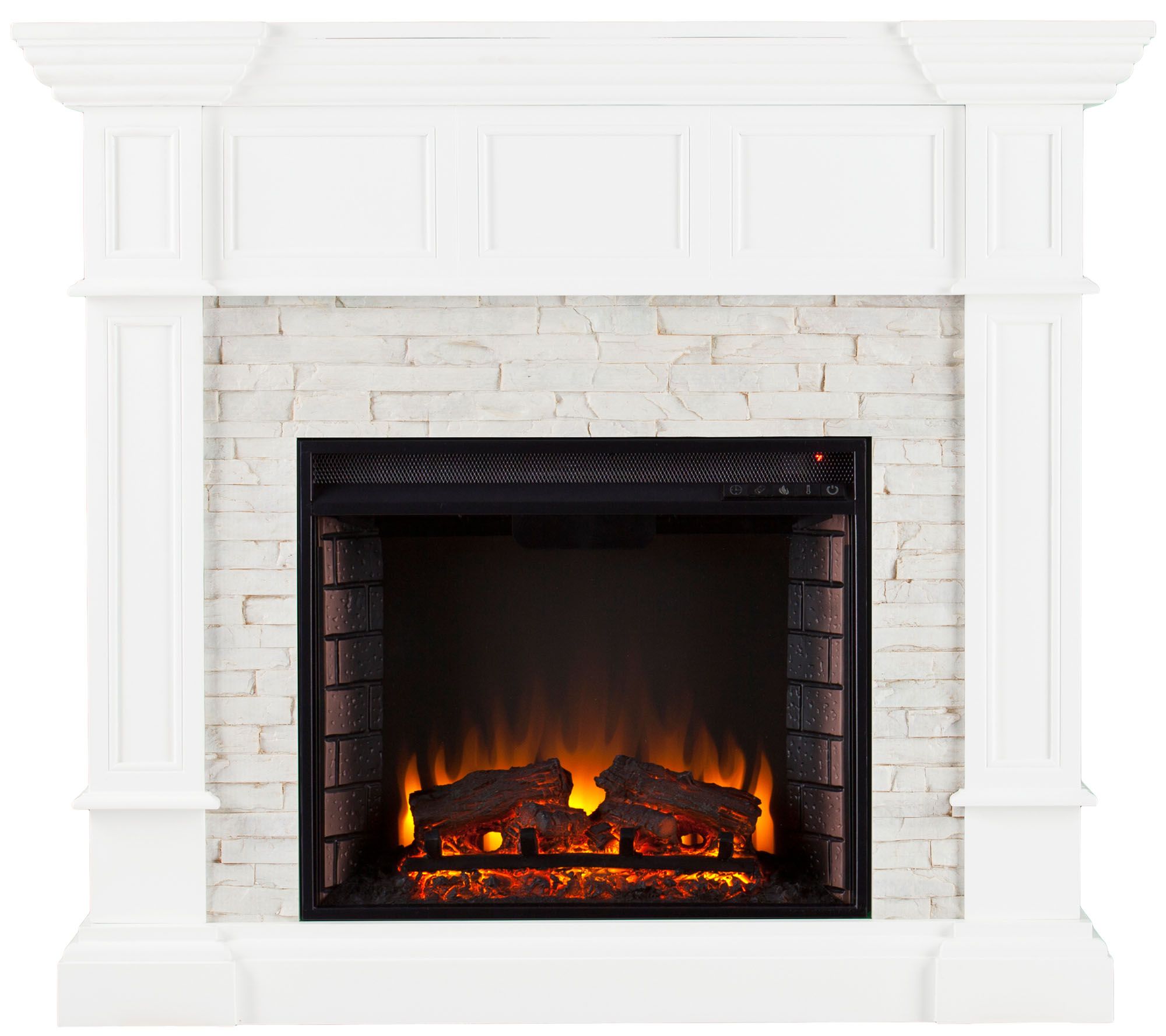 Anderson Corner Convertible Electric Fireplace - QVC.com