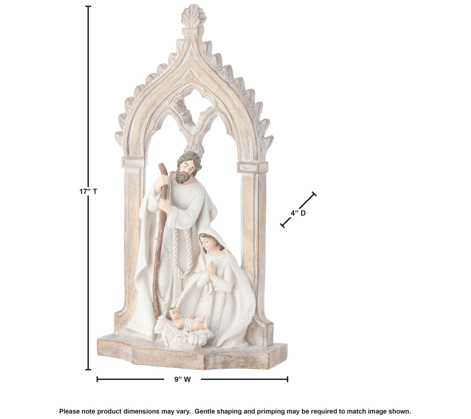 Valerie Parr Hill 9" Holy Family W/Arch - QVC.com