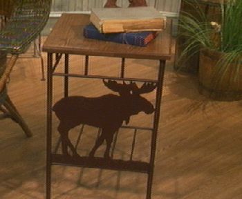 Cedar Canyon "Standing Moose" Table - QVC.com
