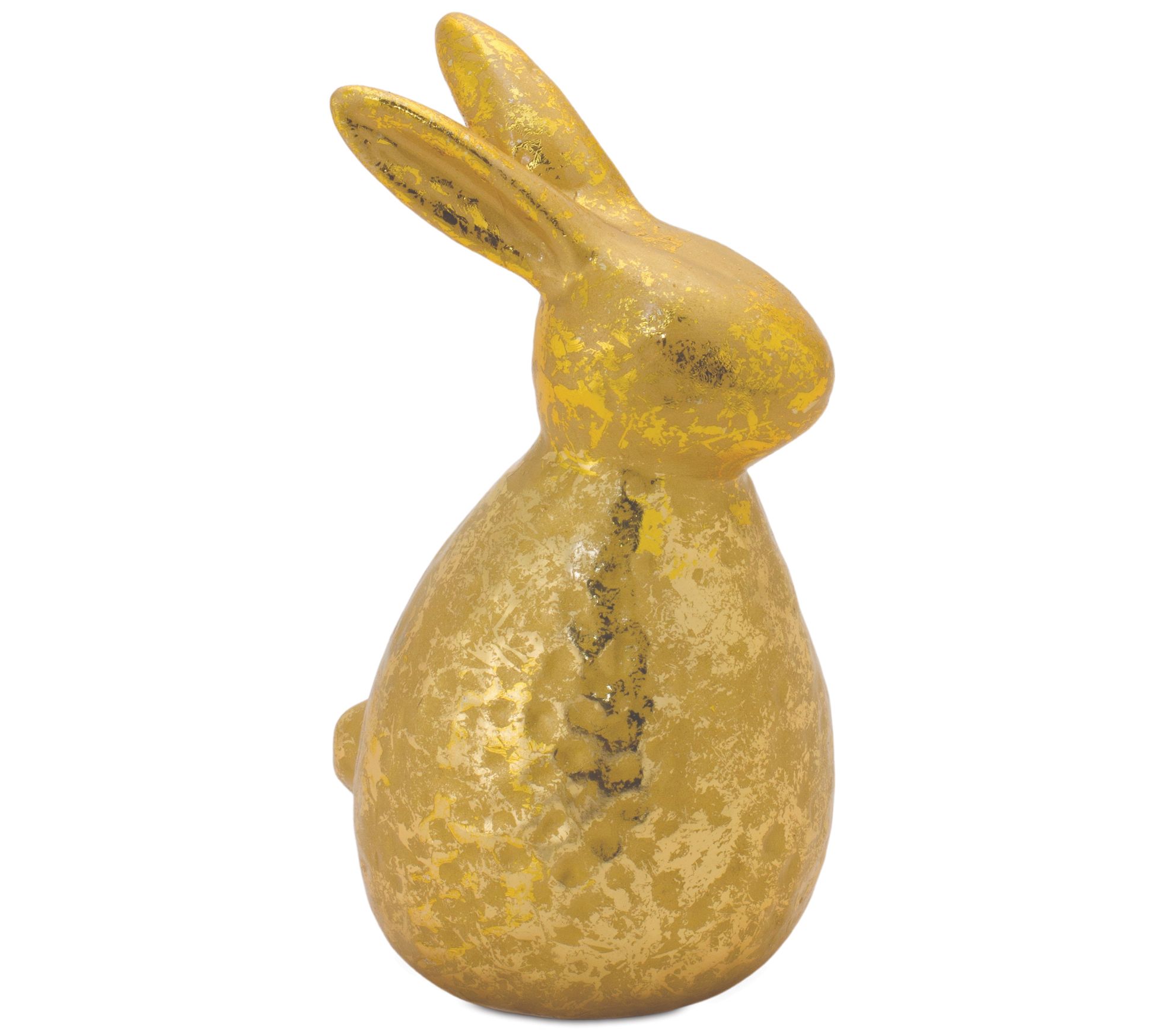 Melrose Gold Rabbit Decor (Set of 2) - QVC.com
