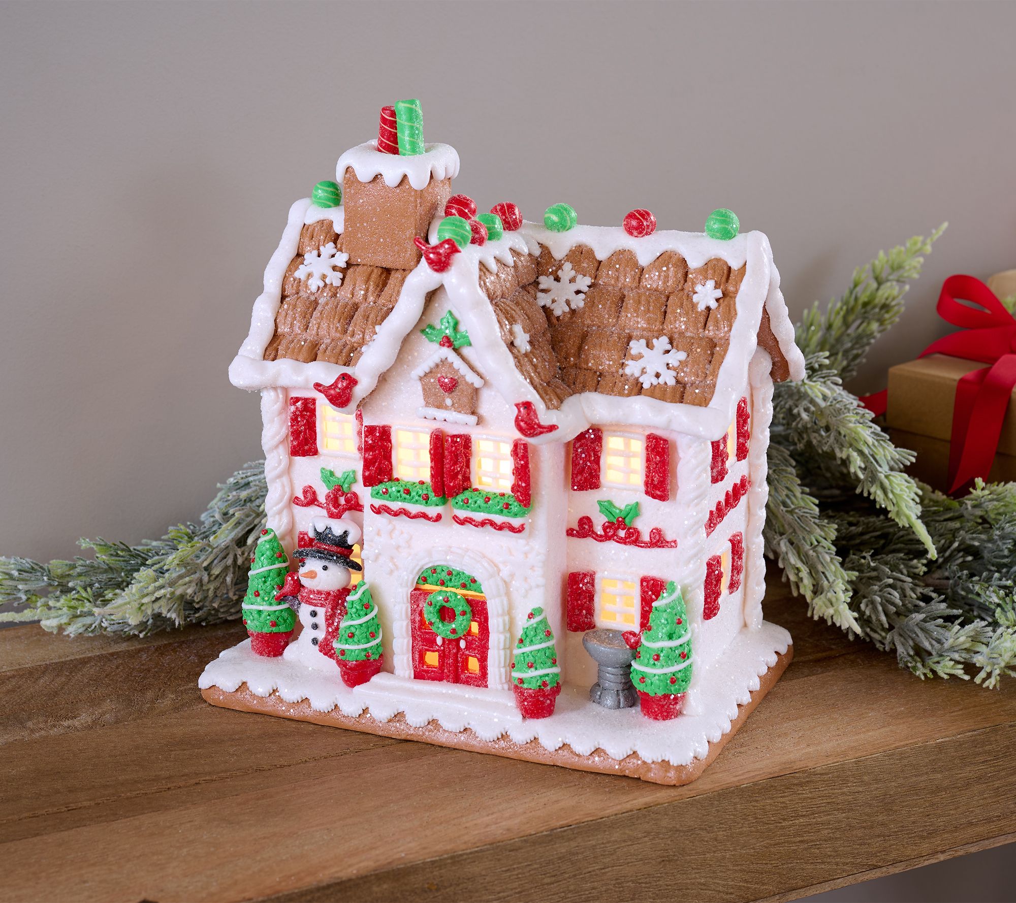 Lit Cottage Collection Cardinal House by Valerie - QVC.com