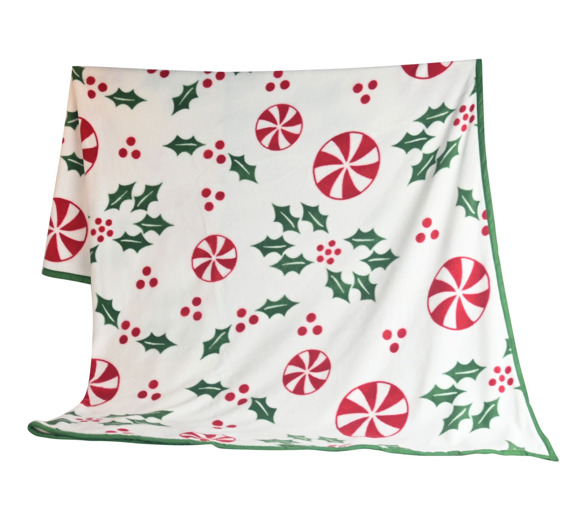 "As Is" Temp- tations 60"x70" Printed Fleece Throw - QVC.com