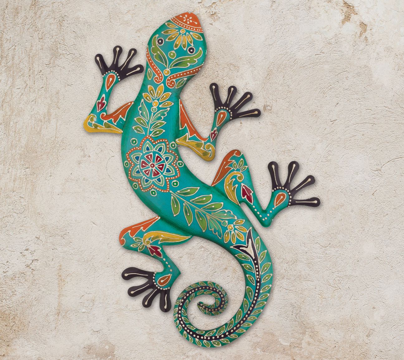 Regal Art & Gift Maha Gecko Wall Decor 18" - Seafoam - QVC.com