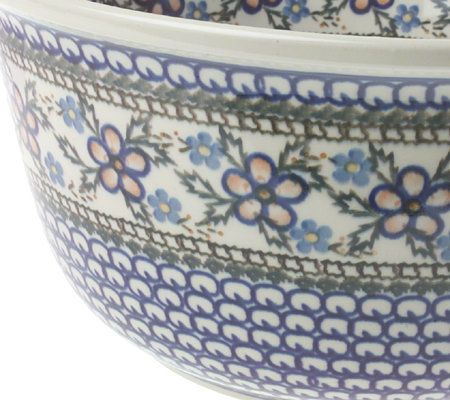 Polish Stoneware Traditional "Lucyna's Time" Bread Bowl - QVC.com