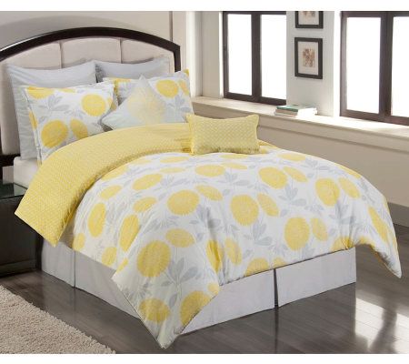 VCNY Home Briar Cliff 8-Piece Full Reversible Bedding Set - QVC.com