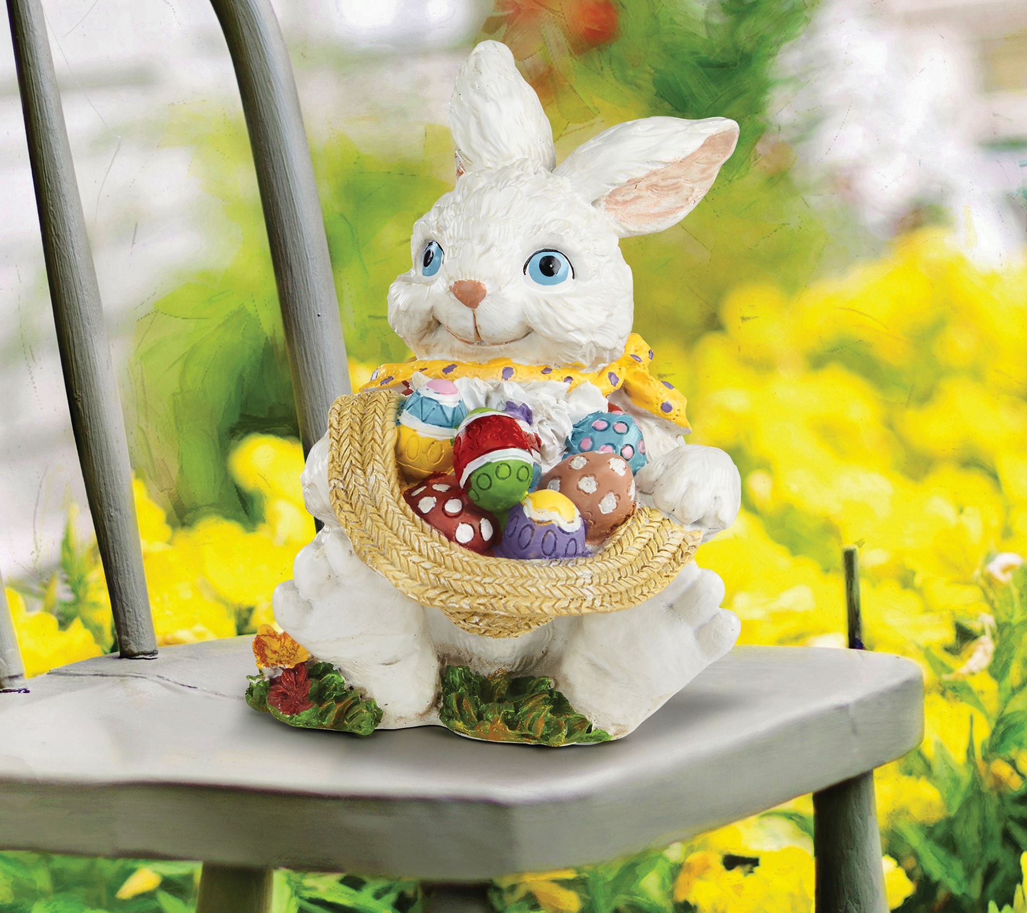 Design Toscano Mortimer Egg Hunt Easter BunnyStatue - QVC.com