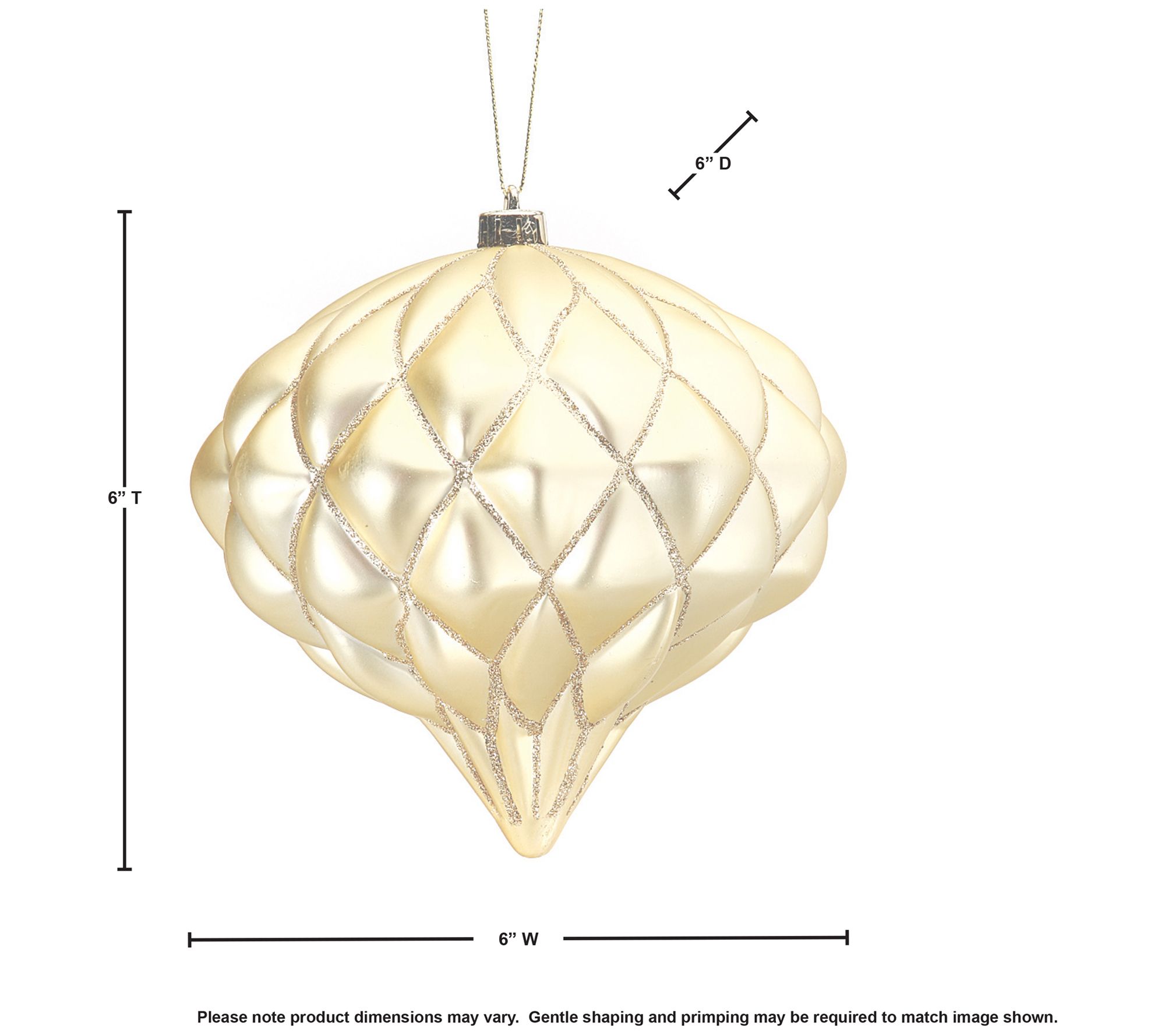 Valerie Parr Hill Shatterproof Matte Diamond Onion 6" Box of 2 - QVC.com