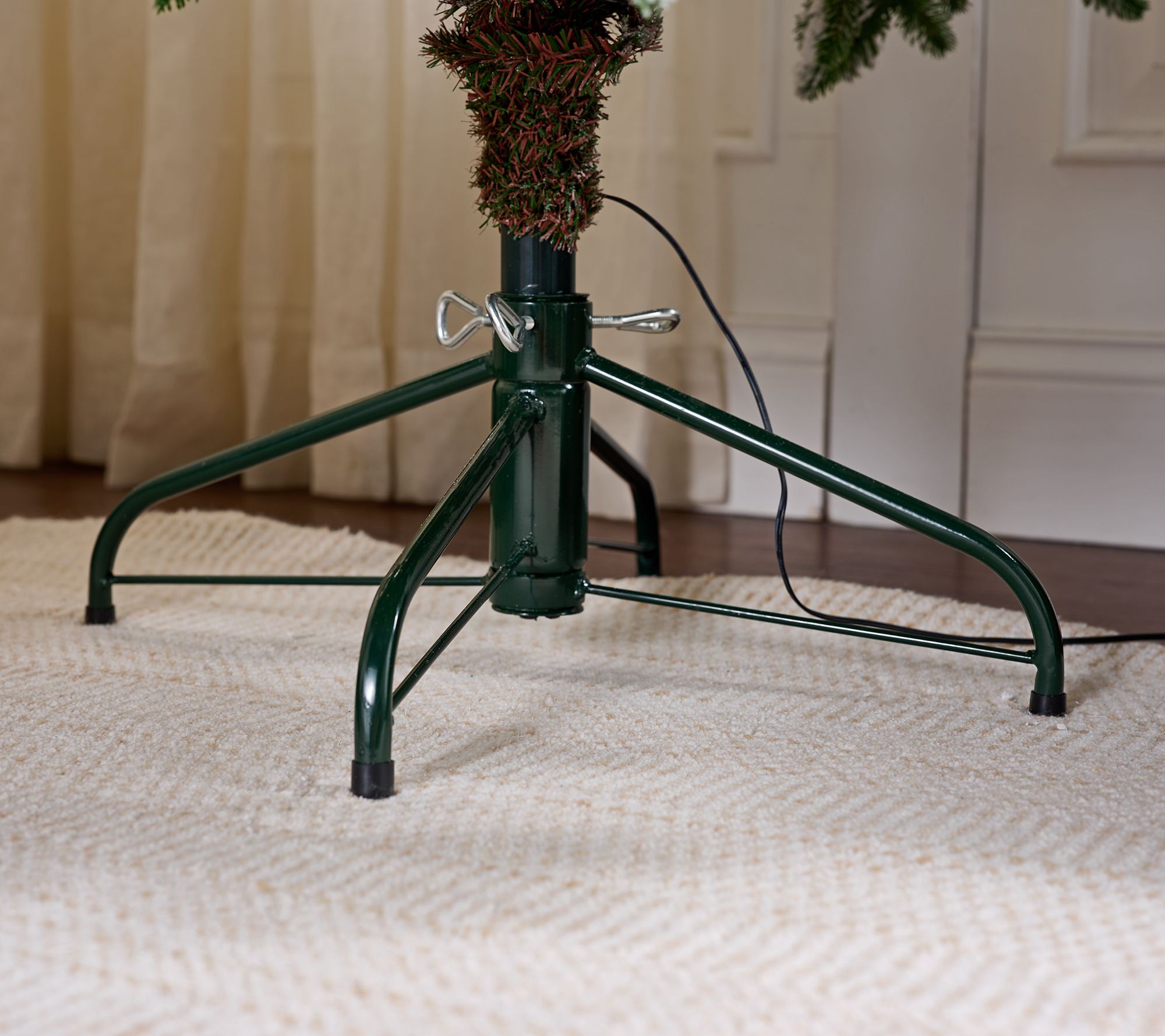 5' Twinkling Snow Kissed Spruce Tree by Valerie by Valerie - QVC.com