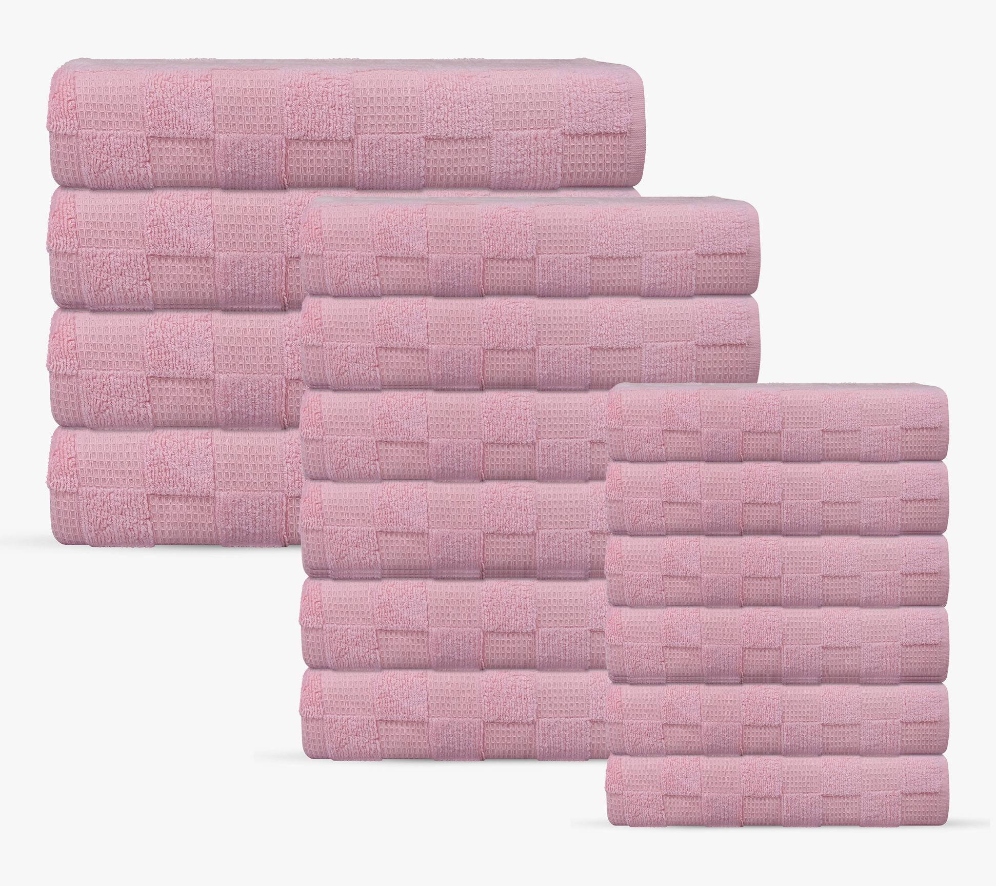 Depera Home Waffle Terry 16 pcs Turkish TowelsSet - QVC.com