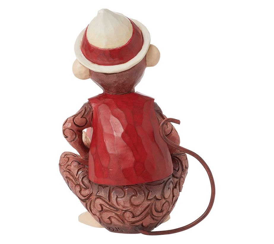Jim Shore Monkey with Heart Figurine 4.3in H - QVC.com