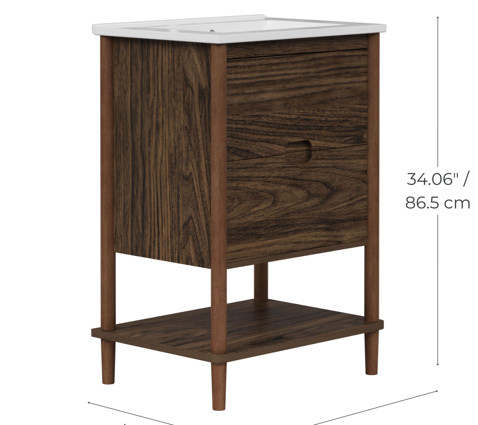 Teamson Home Ellery 24" Single Bathroom Vanity - QVC.com